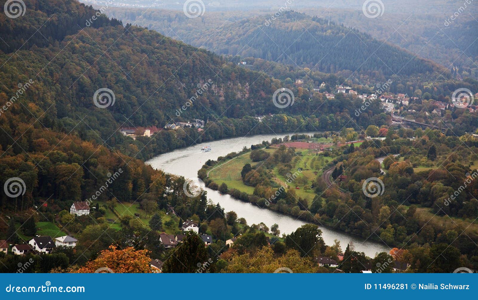 View from the Castle at Dilsberg Stock Image - Image of scene, exterior ...