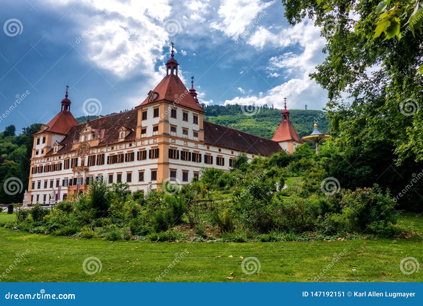 View of Castle Eggenberg in Graz, Austria Stock Image - Image of ...