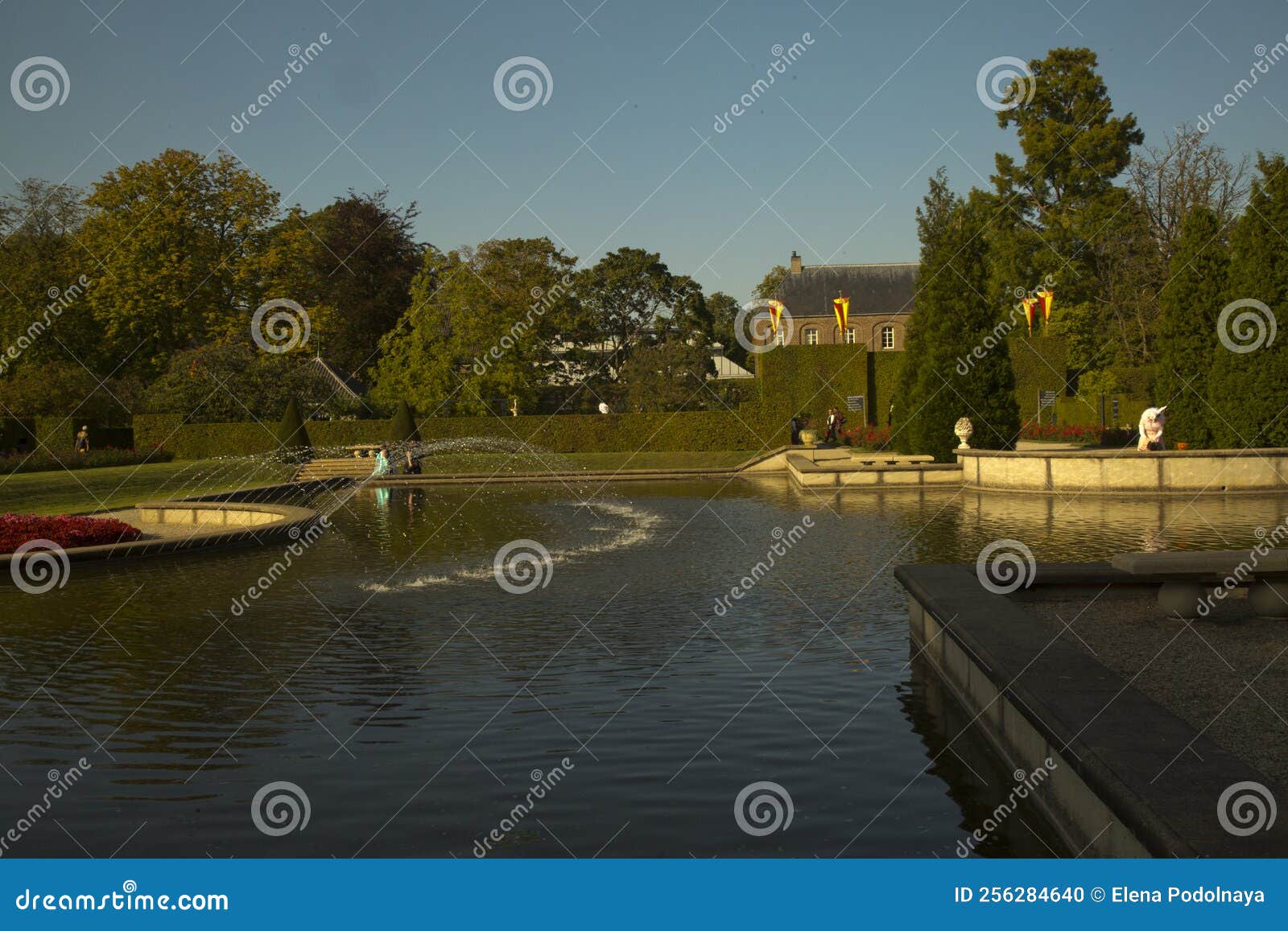 View of the Castle Gardens in Arcene, the Netherlands. Editorial Image ...