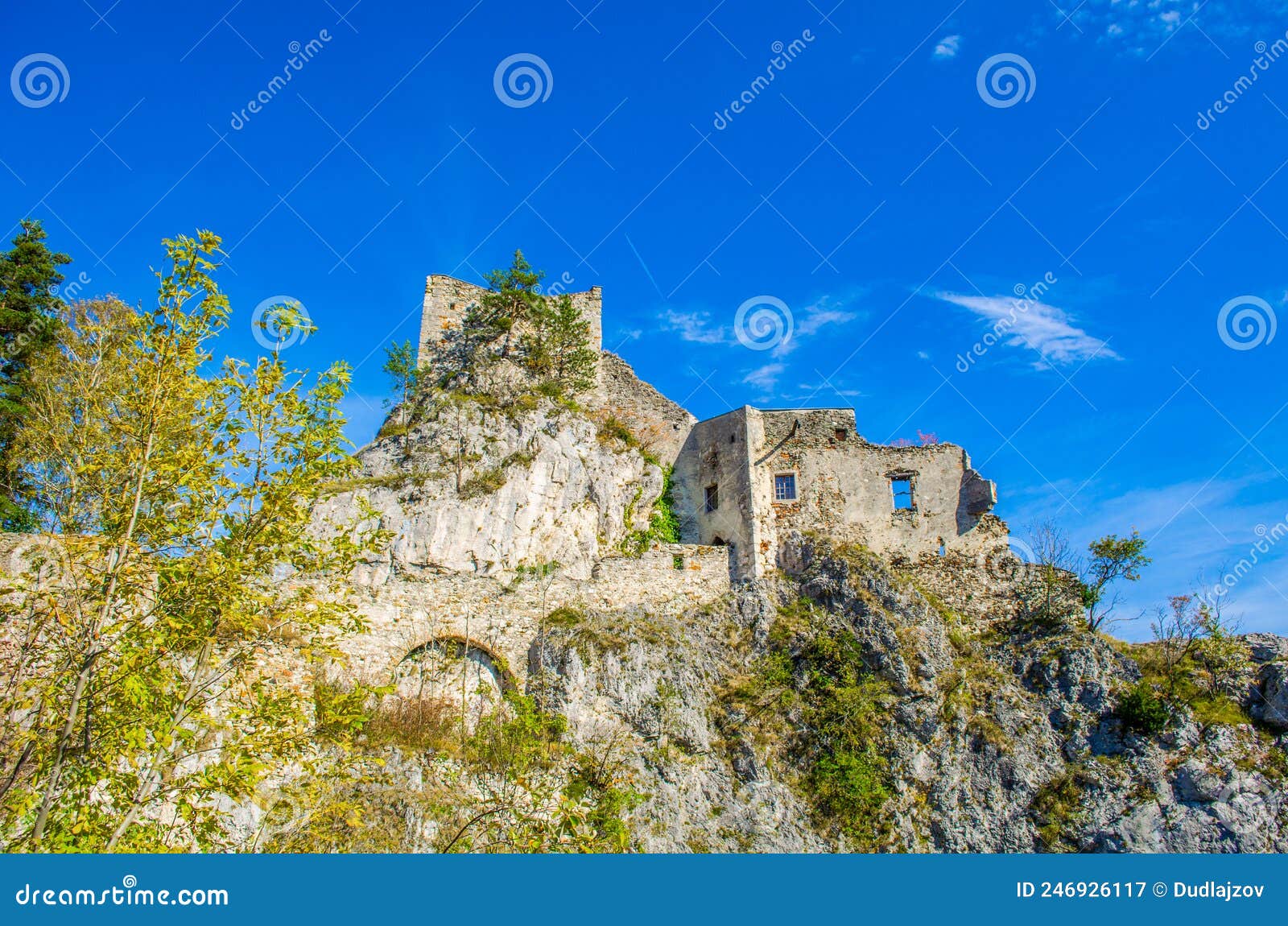 View of a Castle in Klamm Village in Austria...IMAGE Stock Image ...