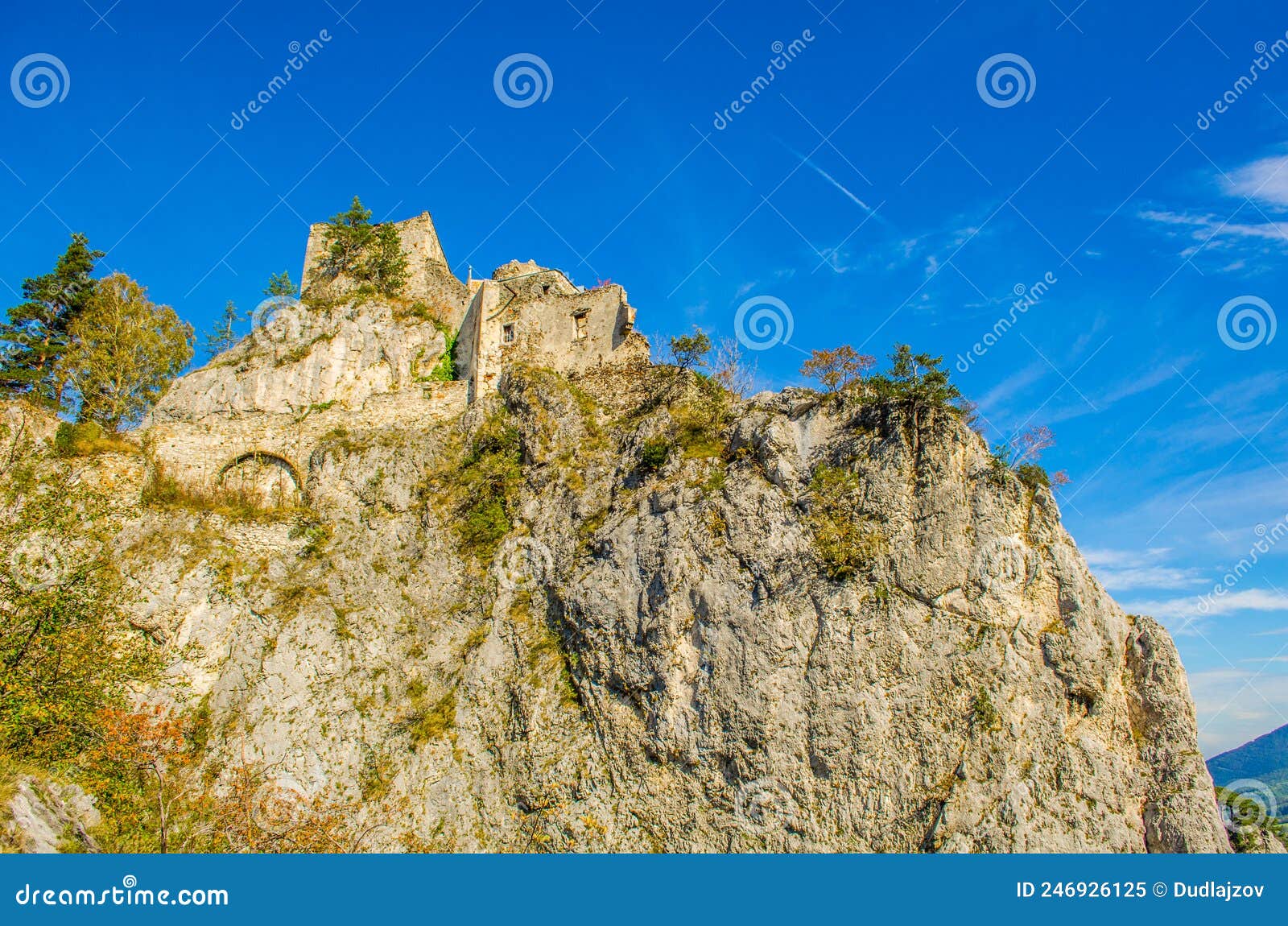 View of a Castle in Klamm Village in Austria...IMAGE Stock Image ...