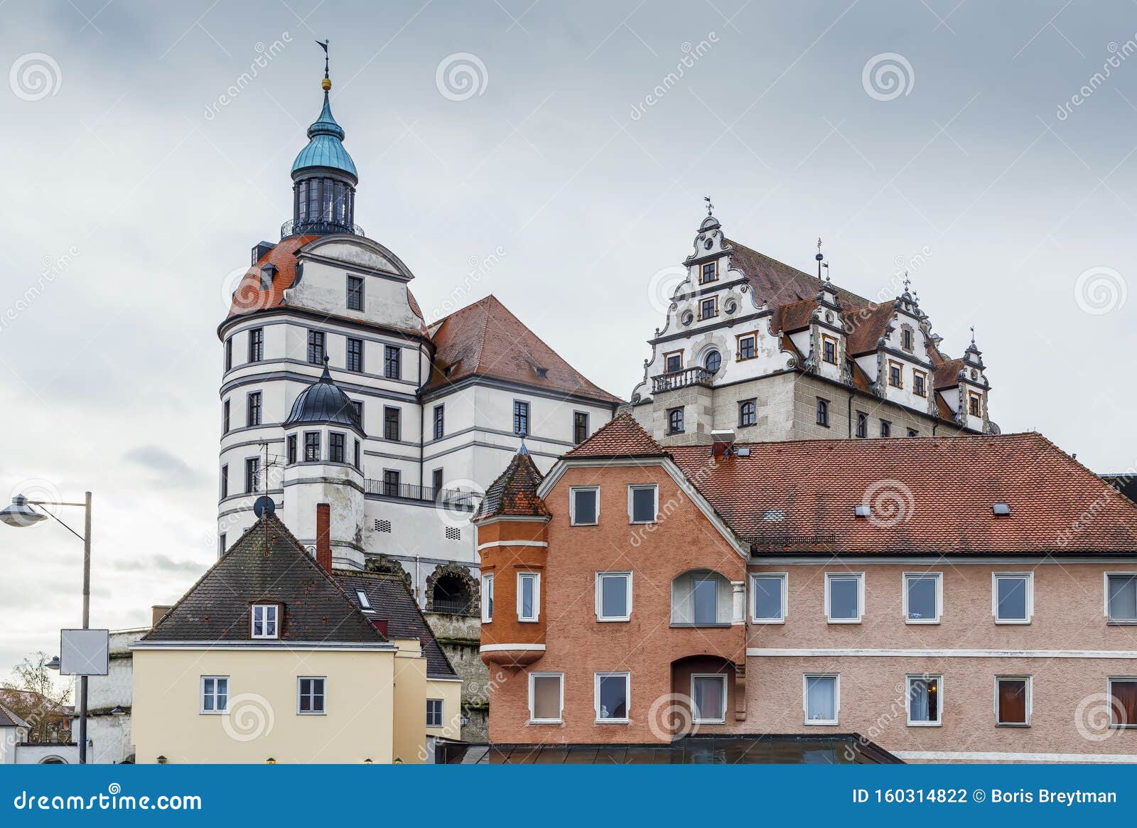 View of Castle, Neuburg an Der Donau, Germany Stock Photo - Image of ...