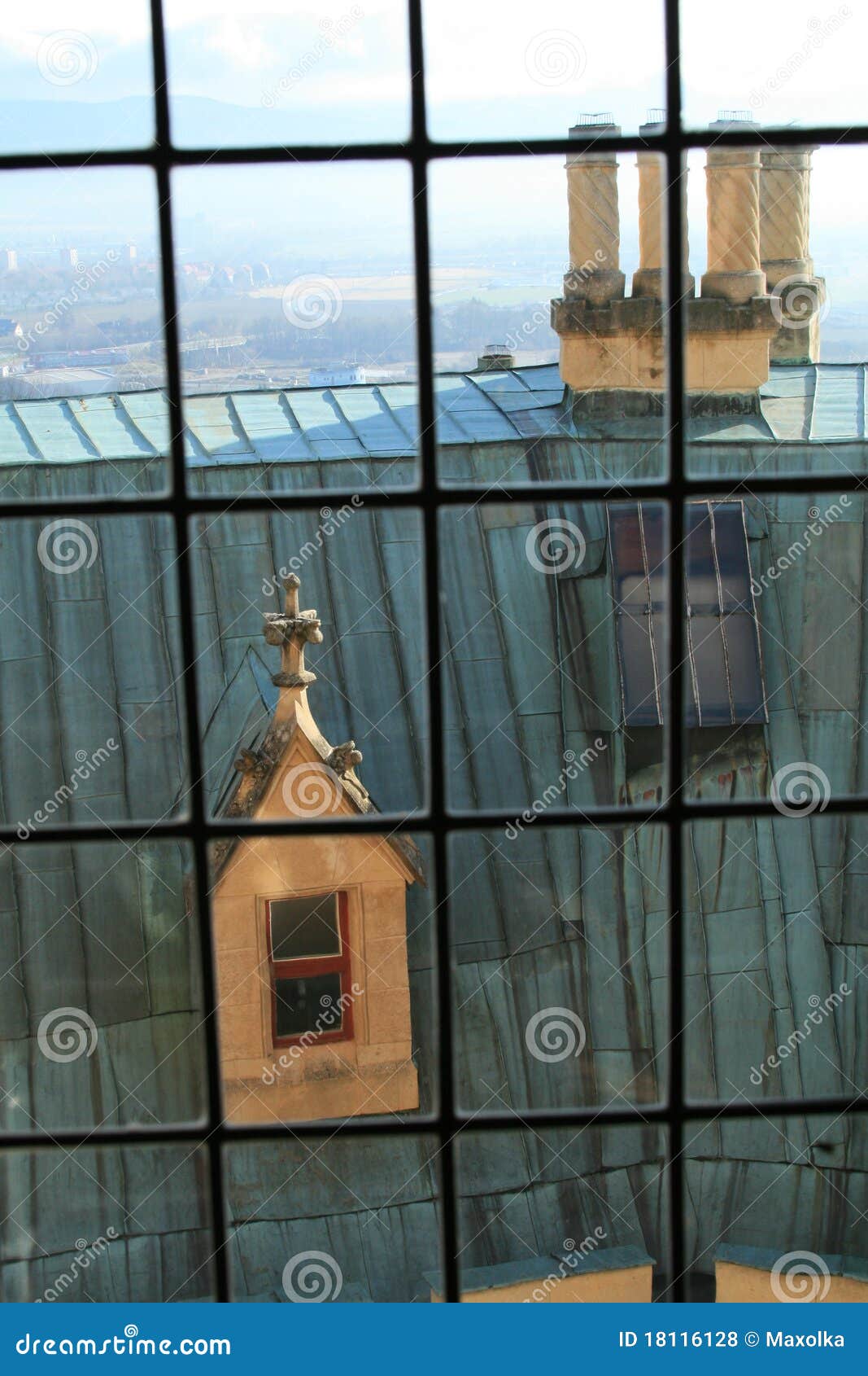 View through Castle S Window Stock Photo - Image of roof, view: 18116128