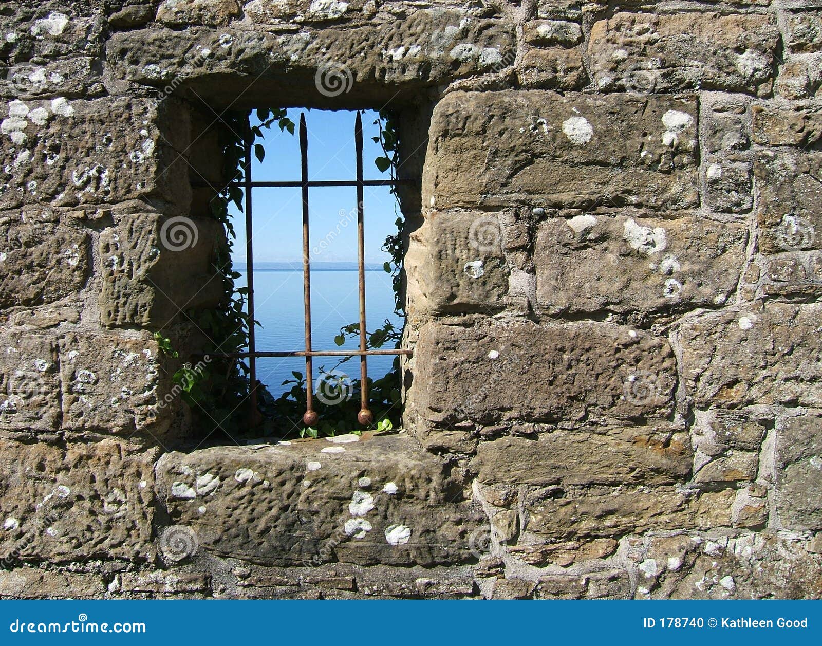 View from a castle window stock photo. Image of weathered - 178740