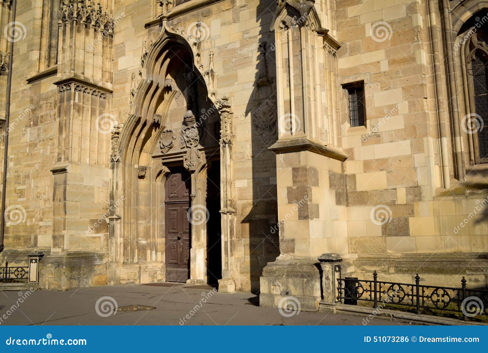 View of cathedral entry stock photo. Image of gothic - 51073286