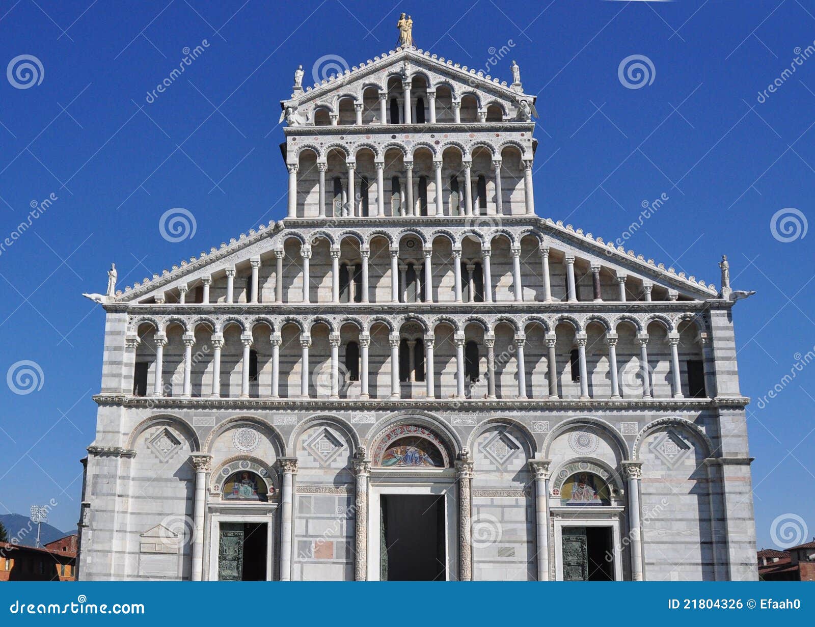 A View of the Cathedral Front at Pisa Stock Photo - Image of italy ...