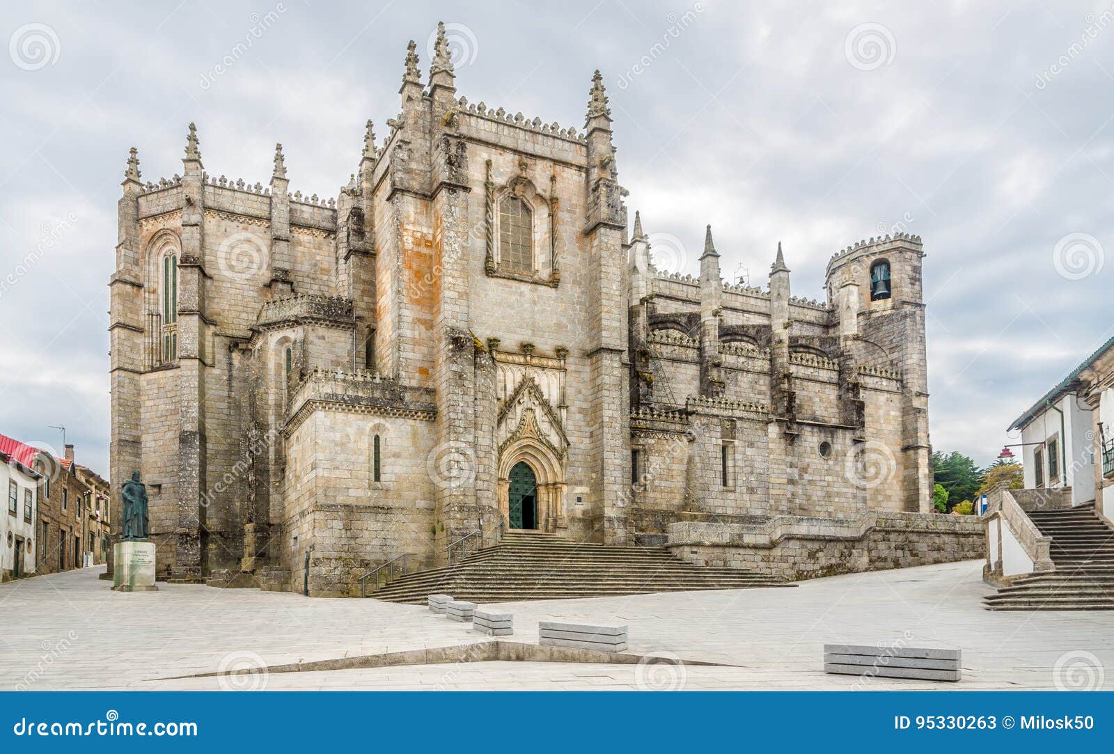 View at the Cathedral of Guarda - Portugal Stock Image - Image of ...