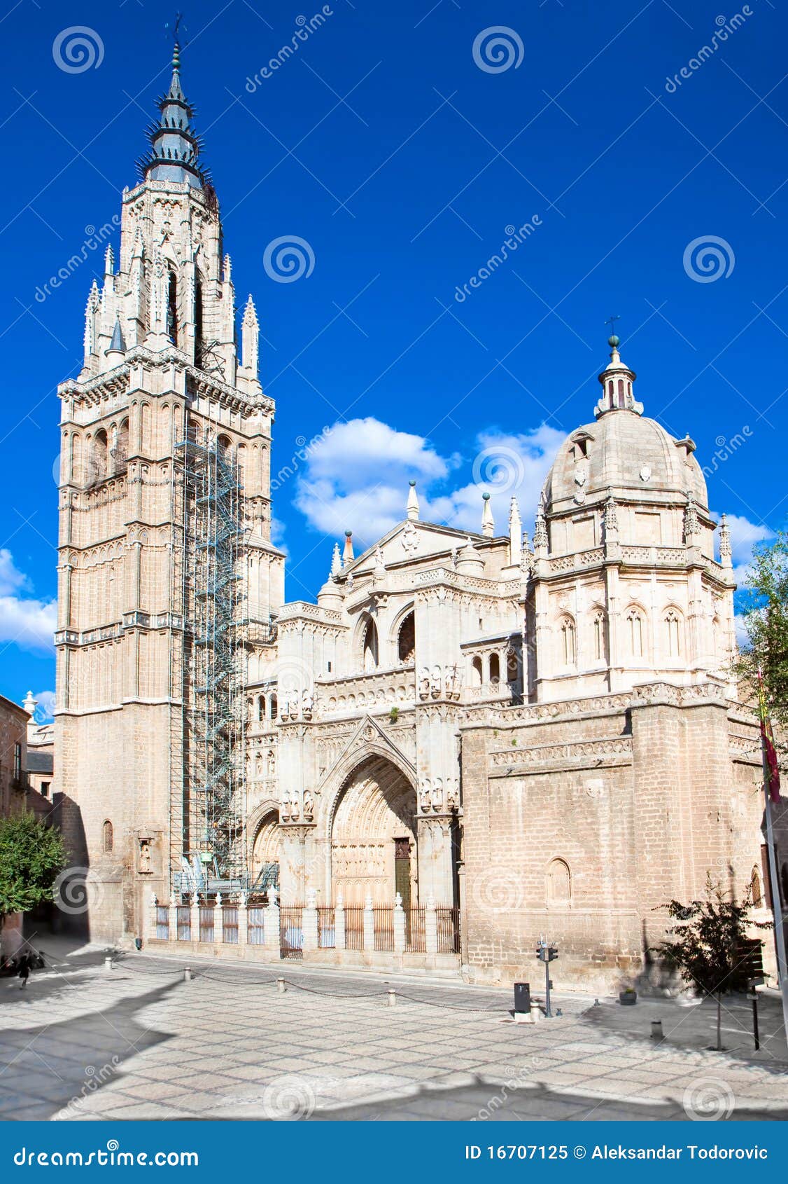 View on Cathedral in Toledo, Spain Stock Image - Image of city, gallery ...