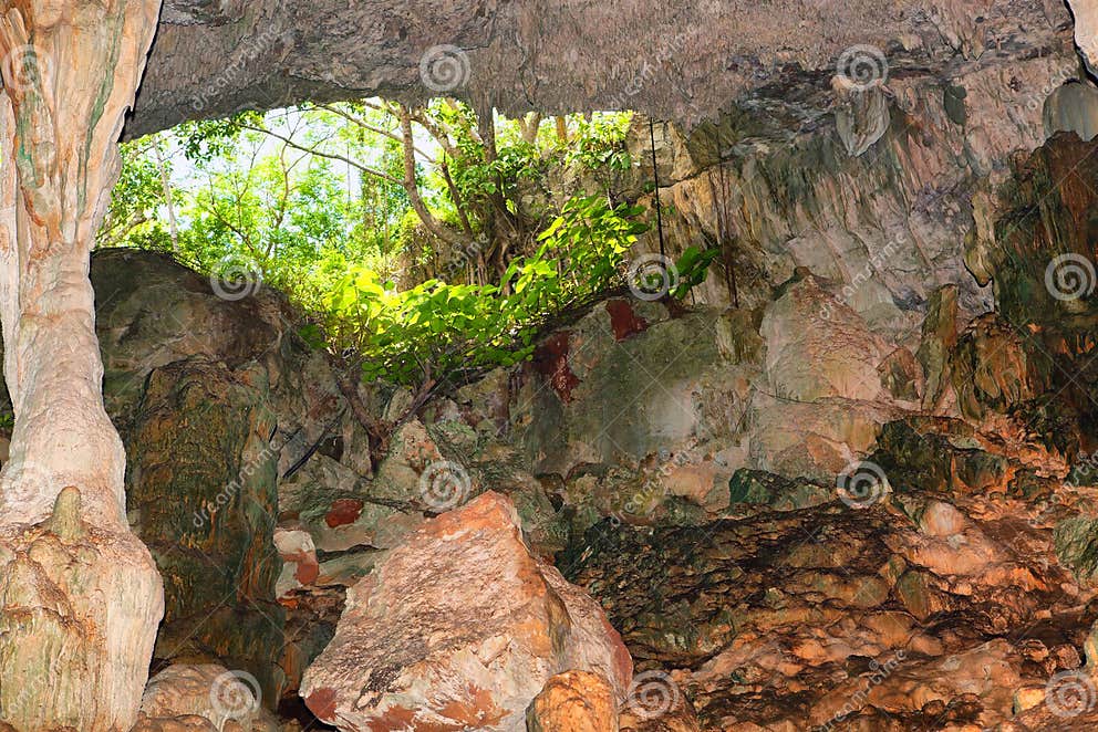 View from the cave stock photo. Image of cavern, deep - 40261002