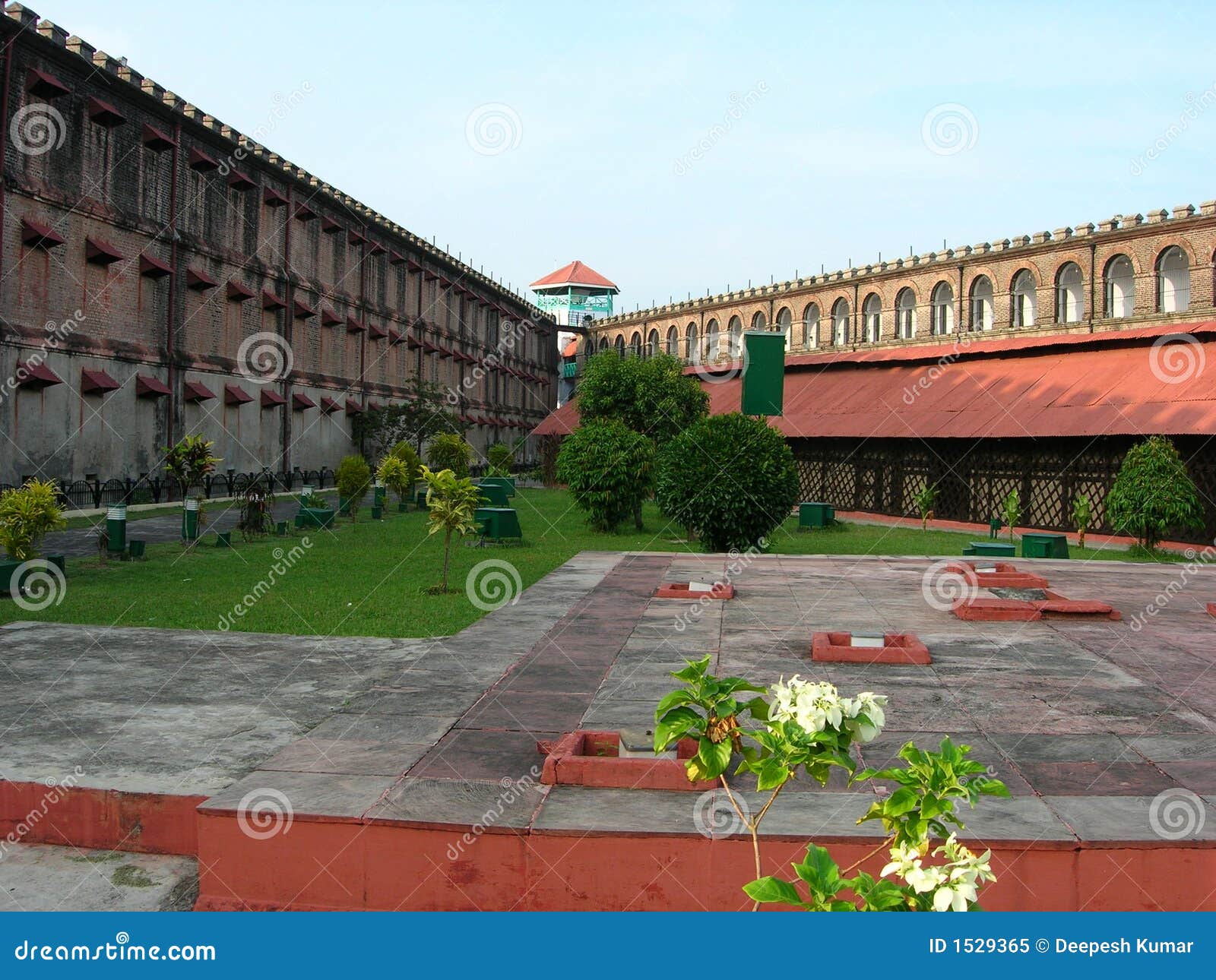 View by the Cellular Jail Premises (india) Stock Image - Image of ...