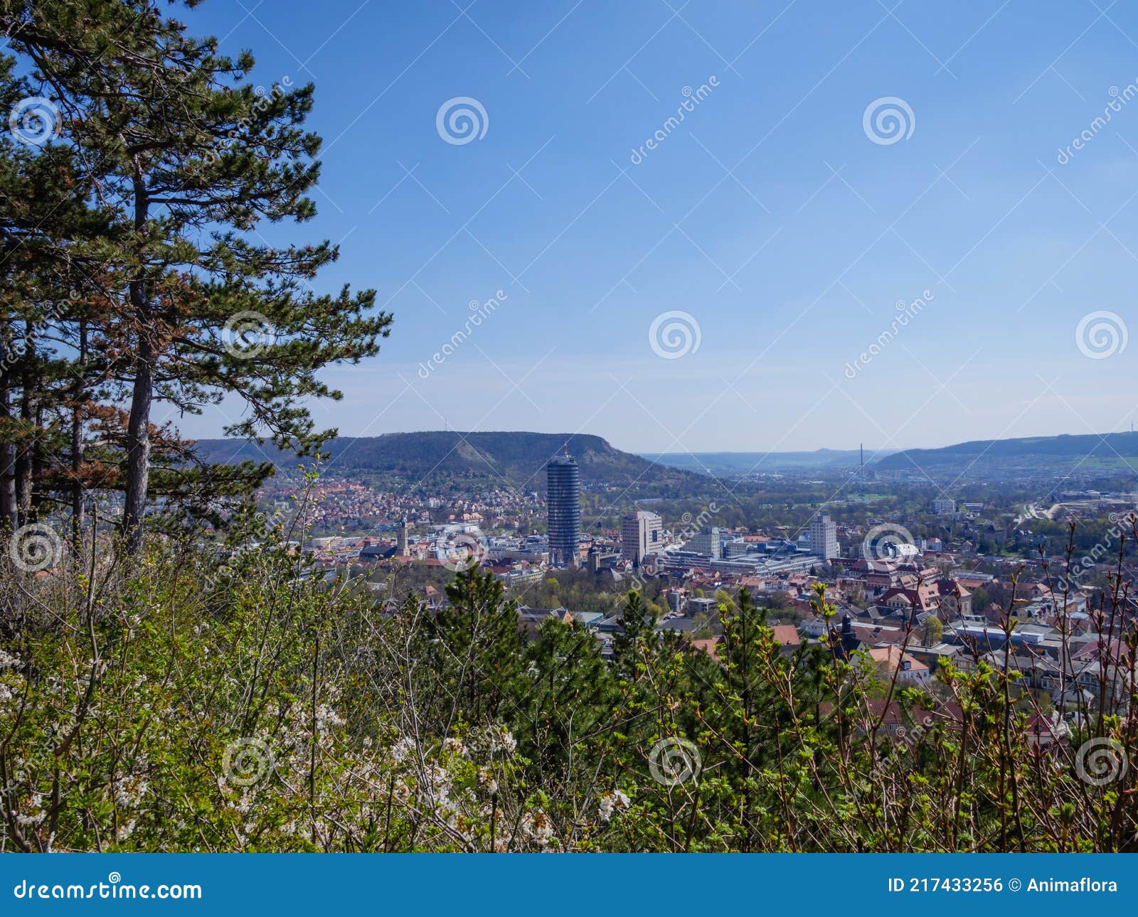 View of the Center of Jena in Thuringia Stock Photo - Image of central ...
