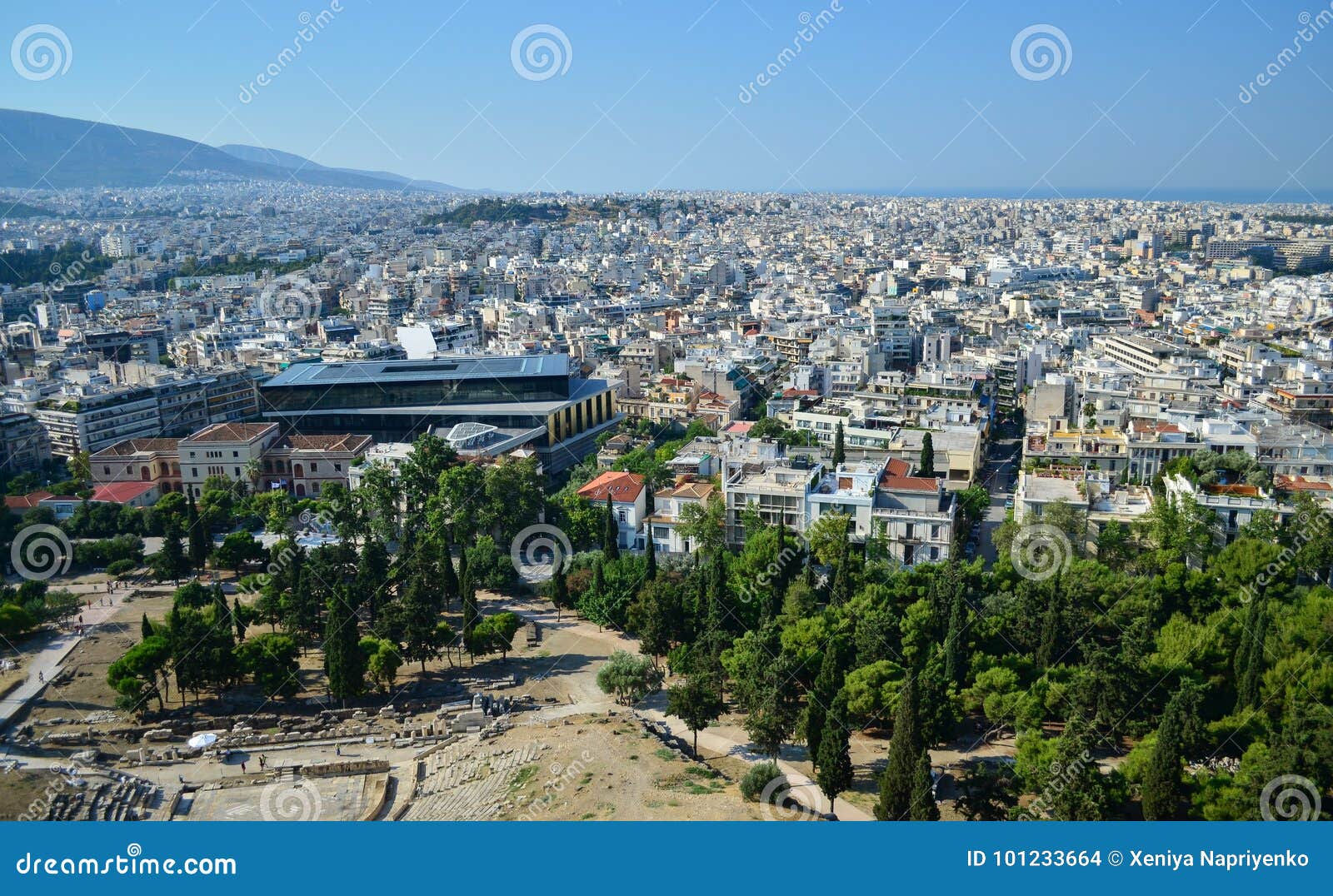 Athens view stock photo. Image of elgin, acropolis, downtown - 101233664