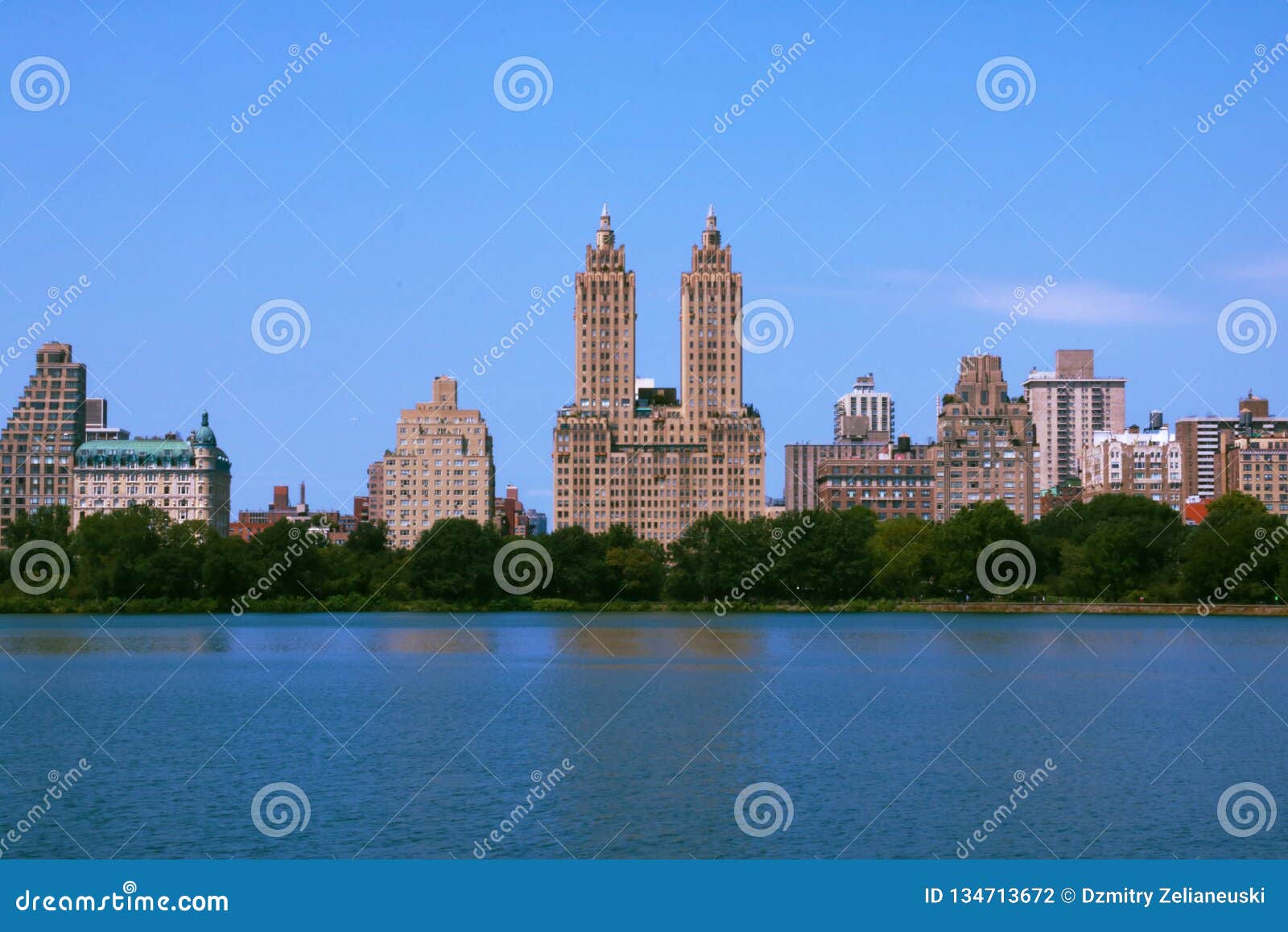 View of Central Park at Sunny Spring Day in New York Editorial ...