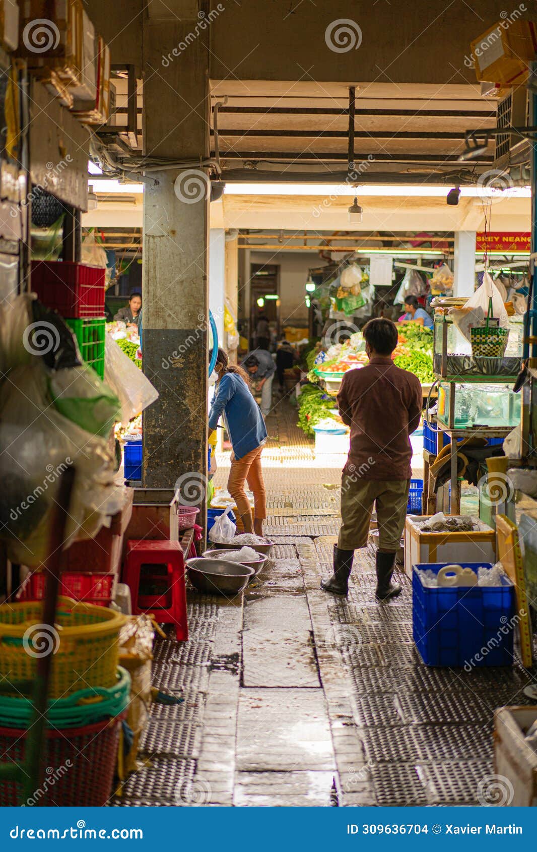 The View of the Central Market in Phnom Phen Editorial Stock Image ...
