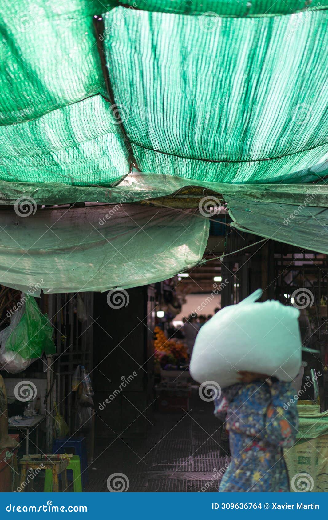 The View of the Central Market in Phnom Phen Stock Photo - Image of ...