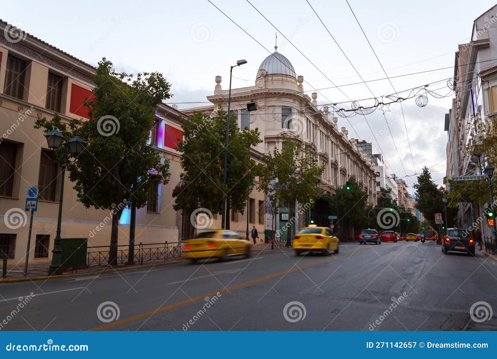 View from the Central Streets of Athens, Greece Editorial Photography ...
