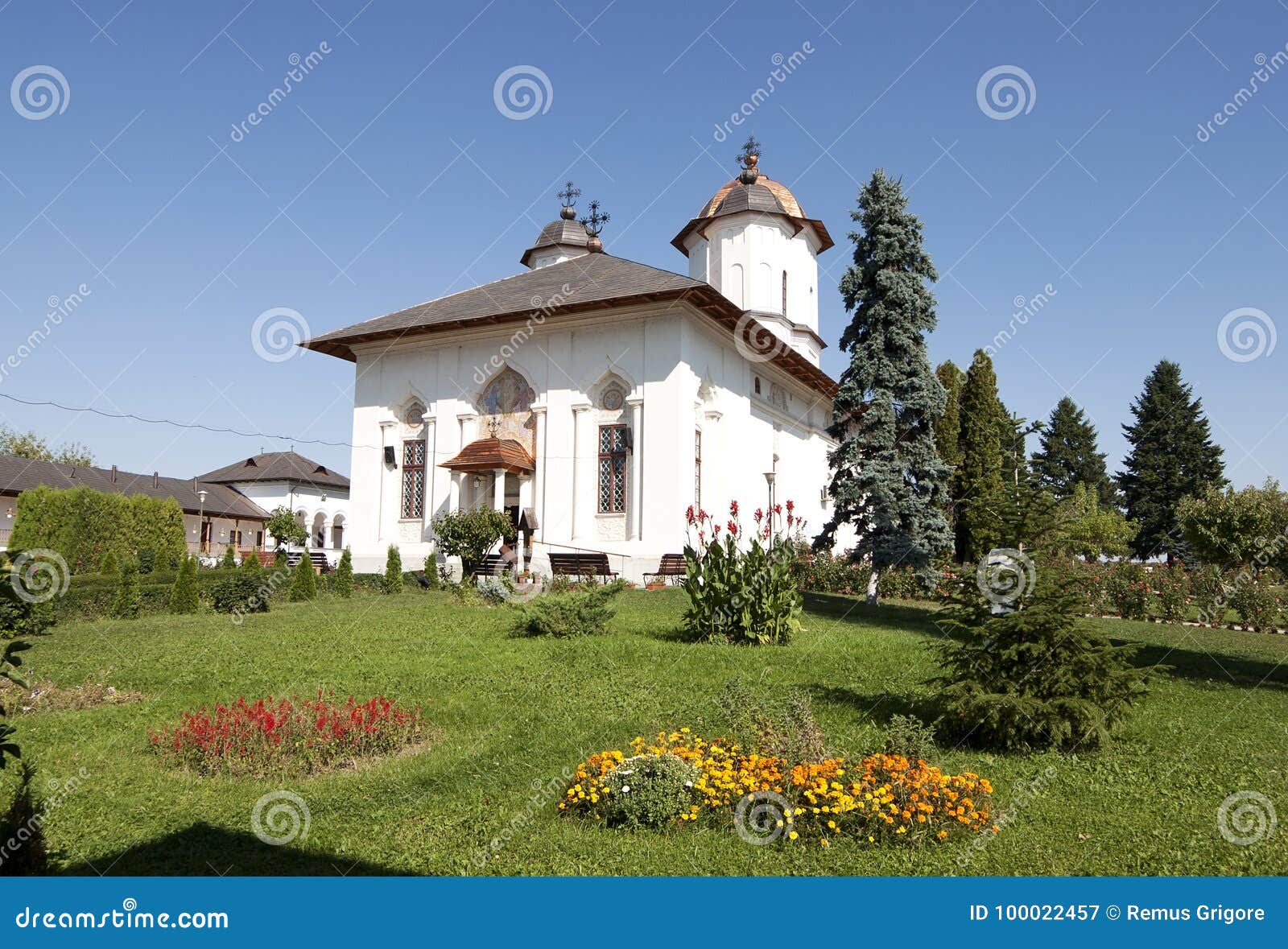 Cernica monastery stock image. Image of trees, christian - 100022457