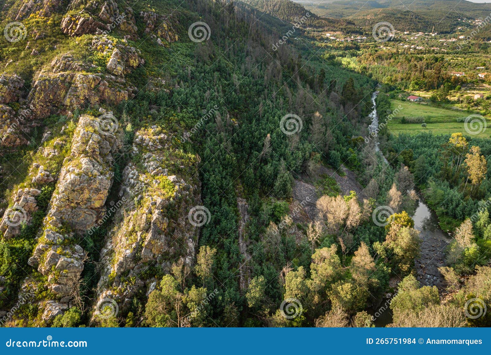 View from Cerro Da Candosa Pathways, Gois - Portugal Stock Photo ...