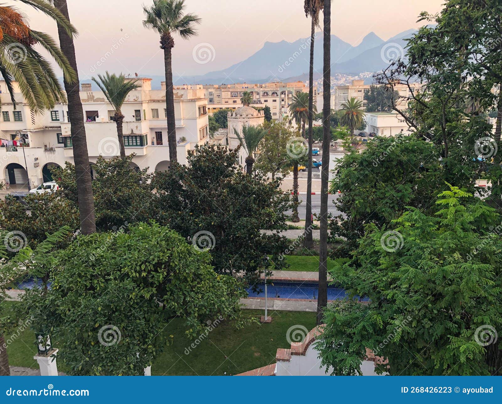 View from Challal Garden in the City of Tetouan Stock Image - Image of ...