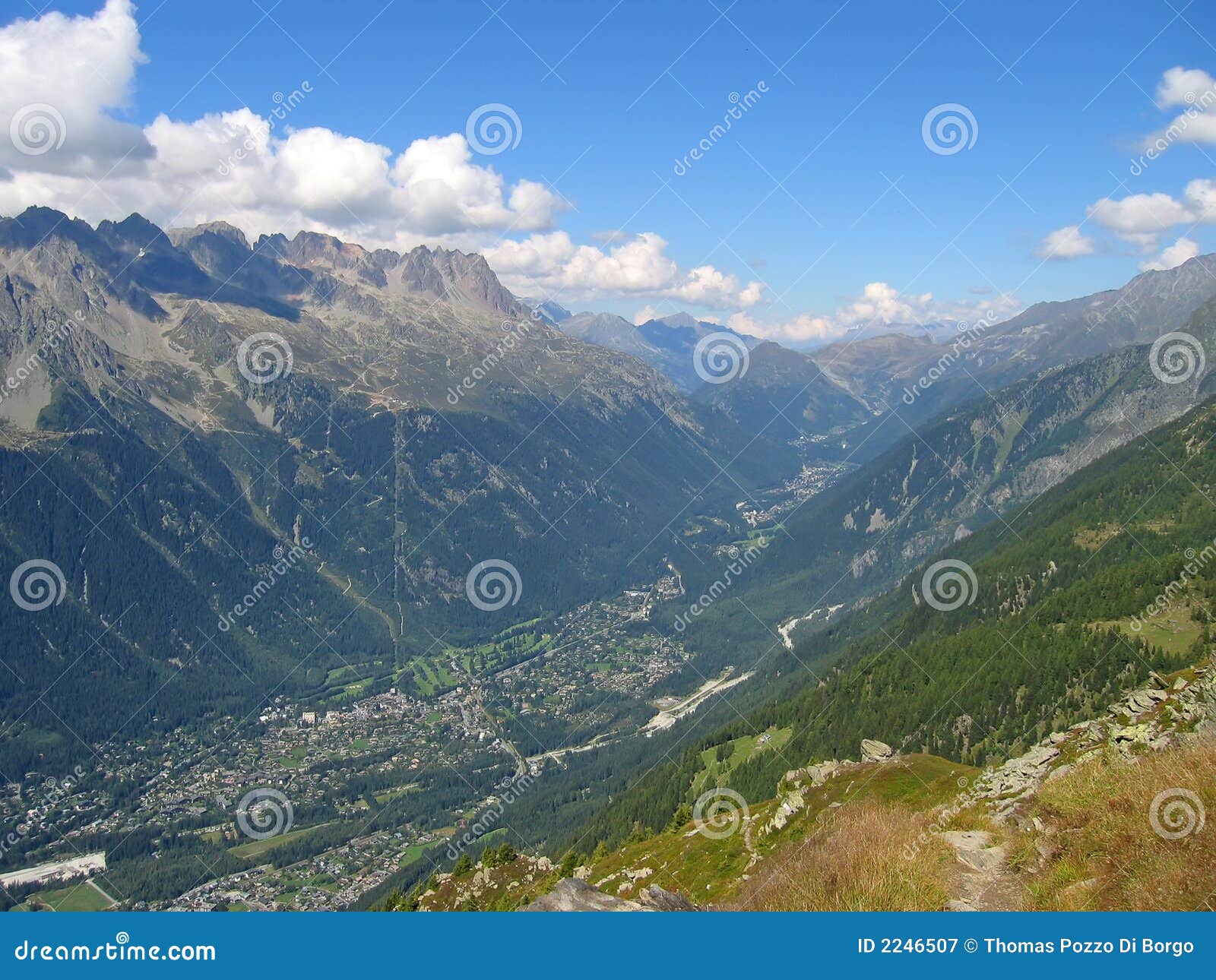 View of the Chamonix city stock image. Image of europe - 2246507