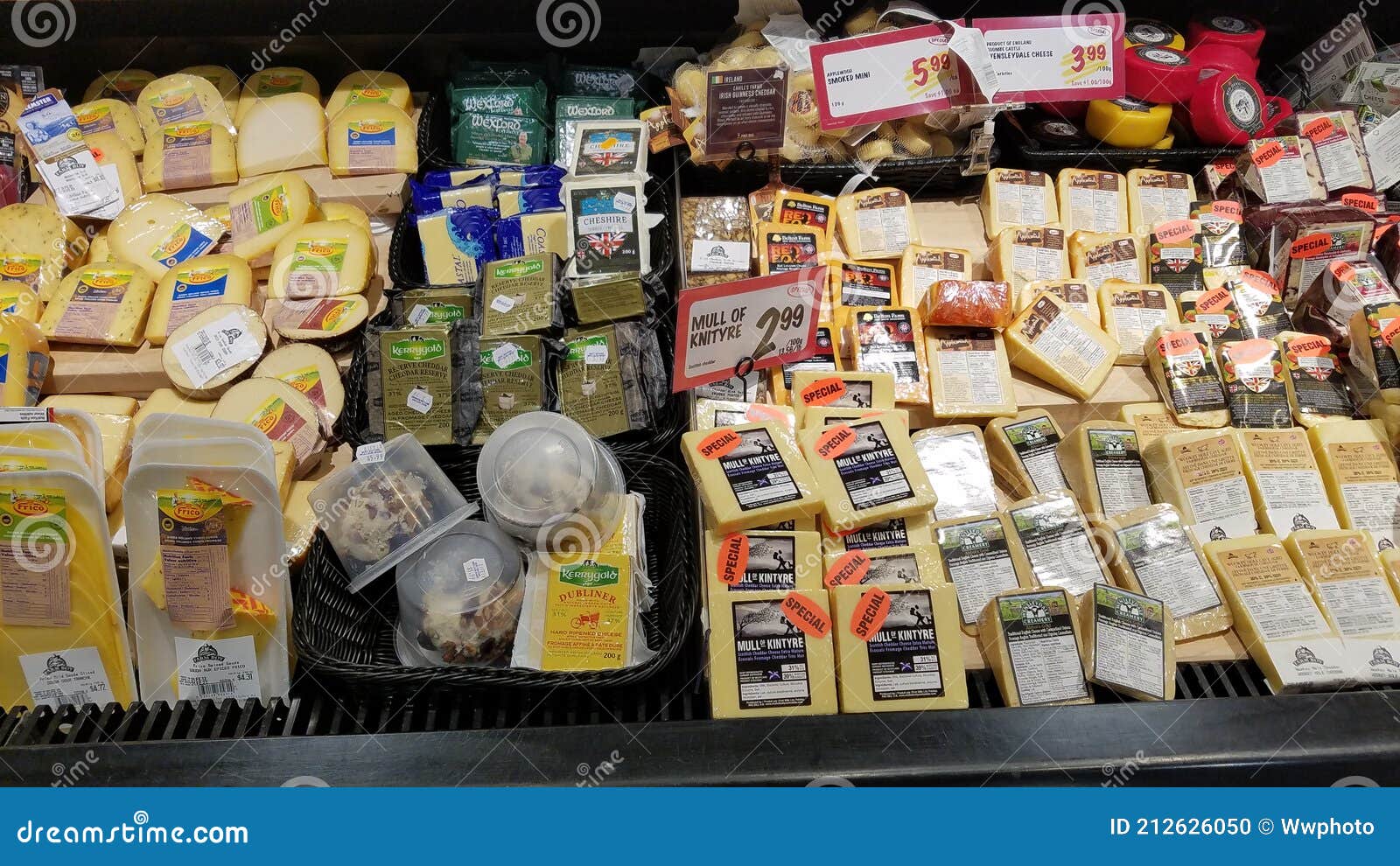 Cheese Department in Grocery Store Editorial Image - Image of meal ...