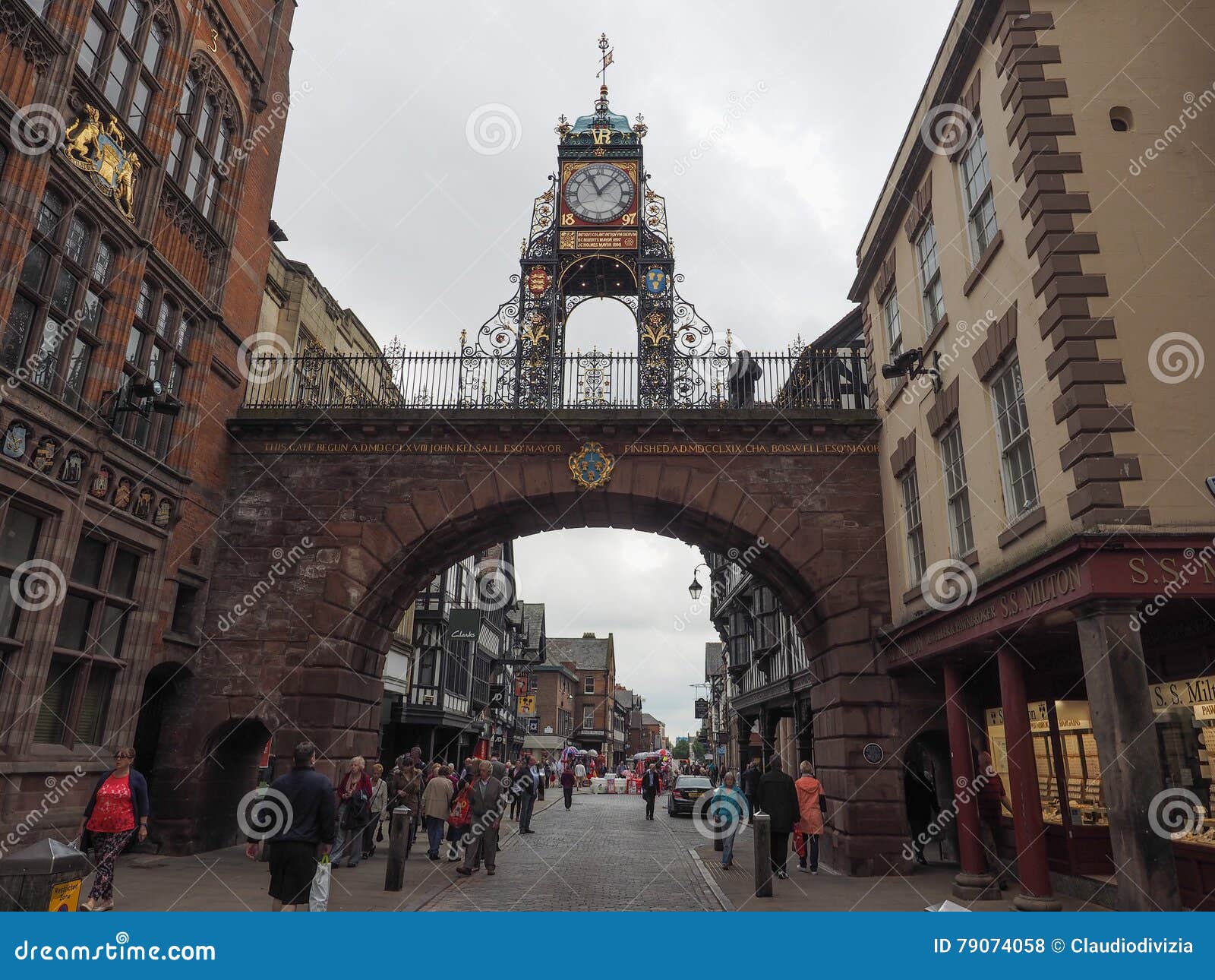 View of Chester Old City Centre Editorial Stock Photo - Image of ...