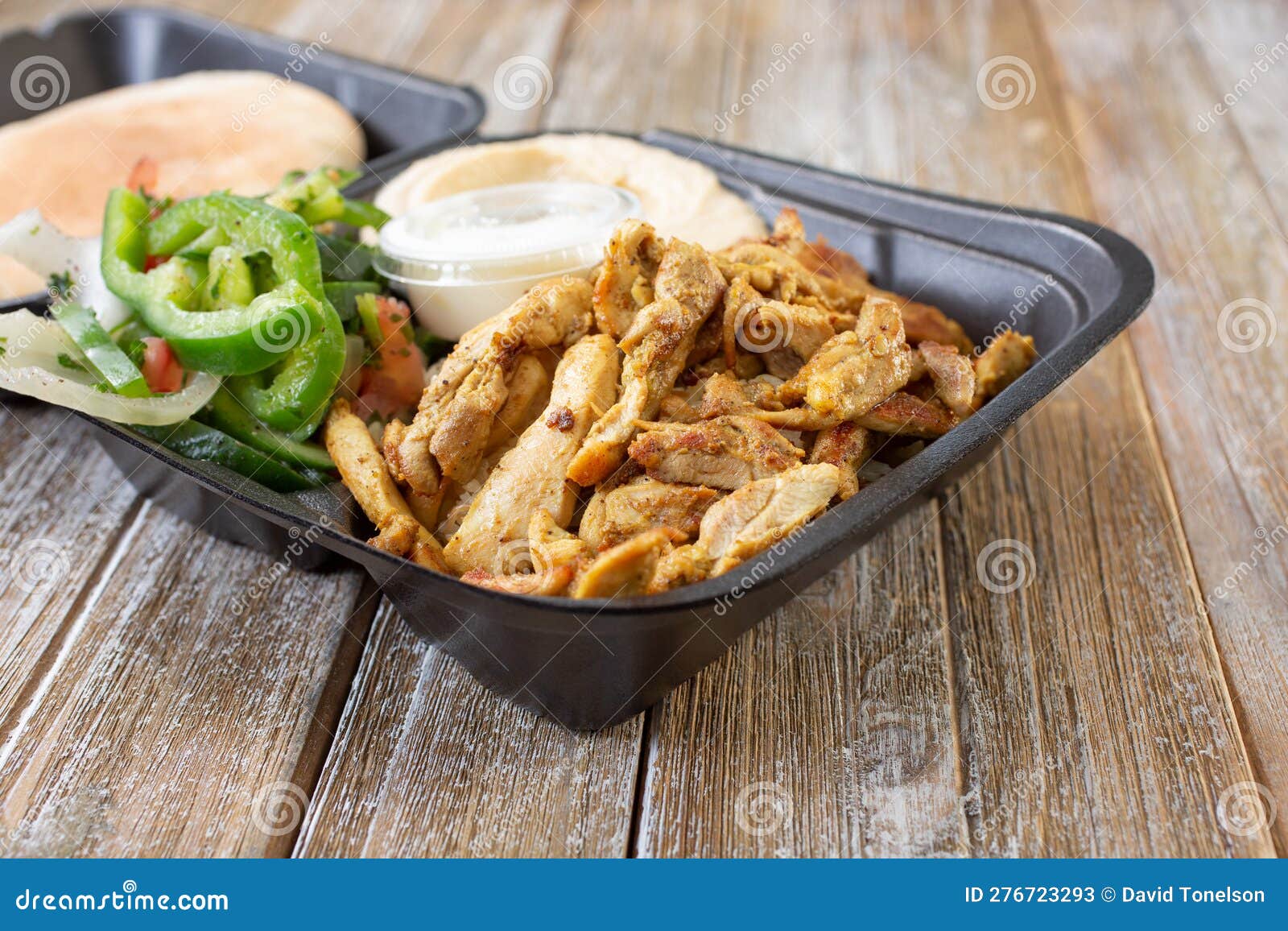 Chicken shawarma combo stock image. Image of home, menu - 276723293
