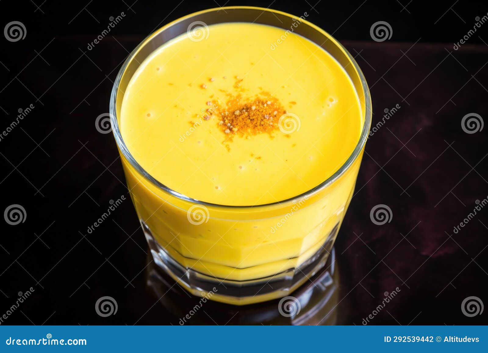 View of a Chilled Glass of Mango Lassi from the Top Angle Stock ...