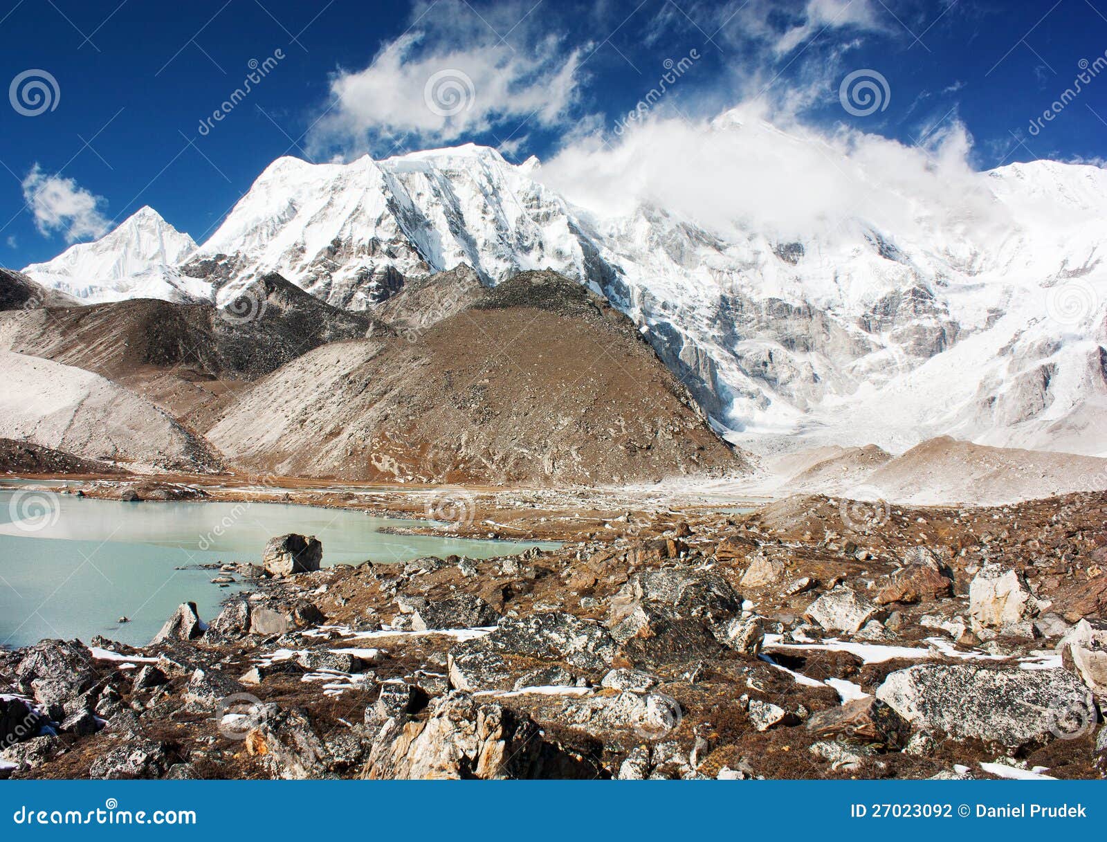 View of cho oyu stock photo. Image of himalay, asia, landscape - 27023092