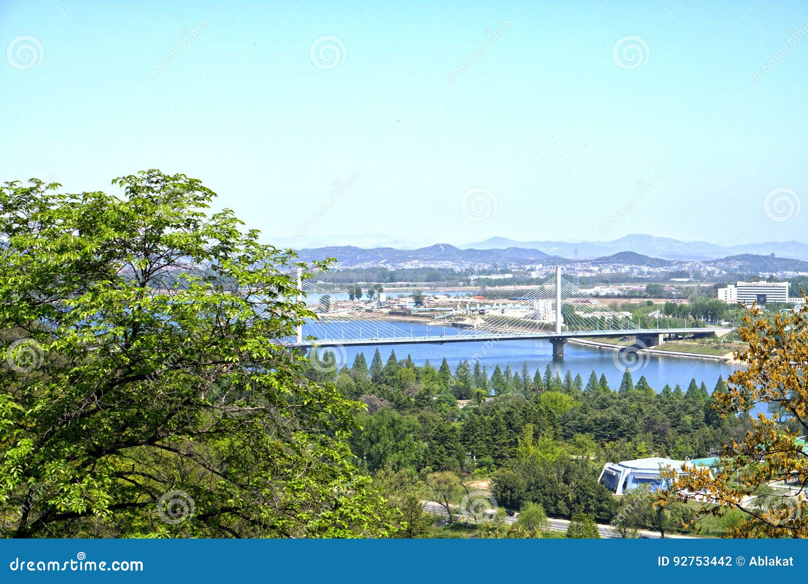 A View of the Chongryu Bridge. Pyongyang, DPRK - North Korea. Editorial ...