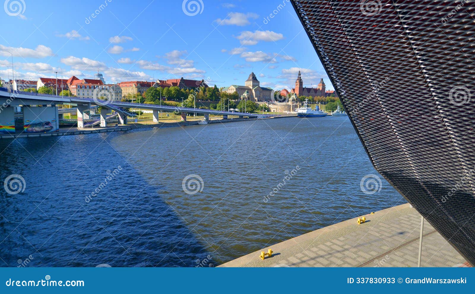 View Of Chrobry Shafts And The Oder River. Editorial Photo ...