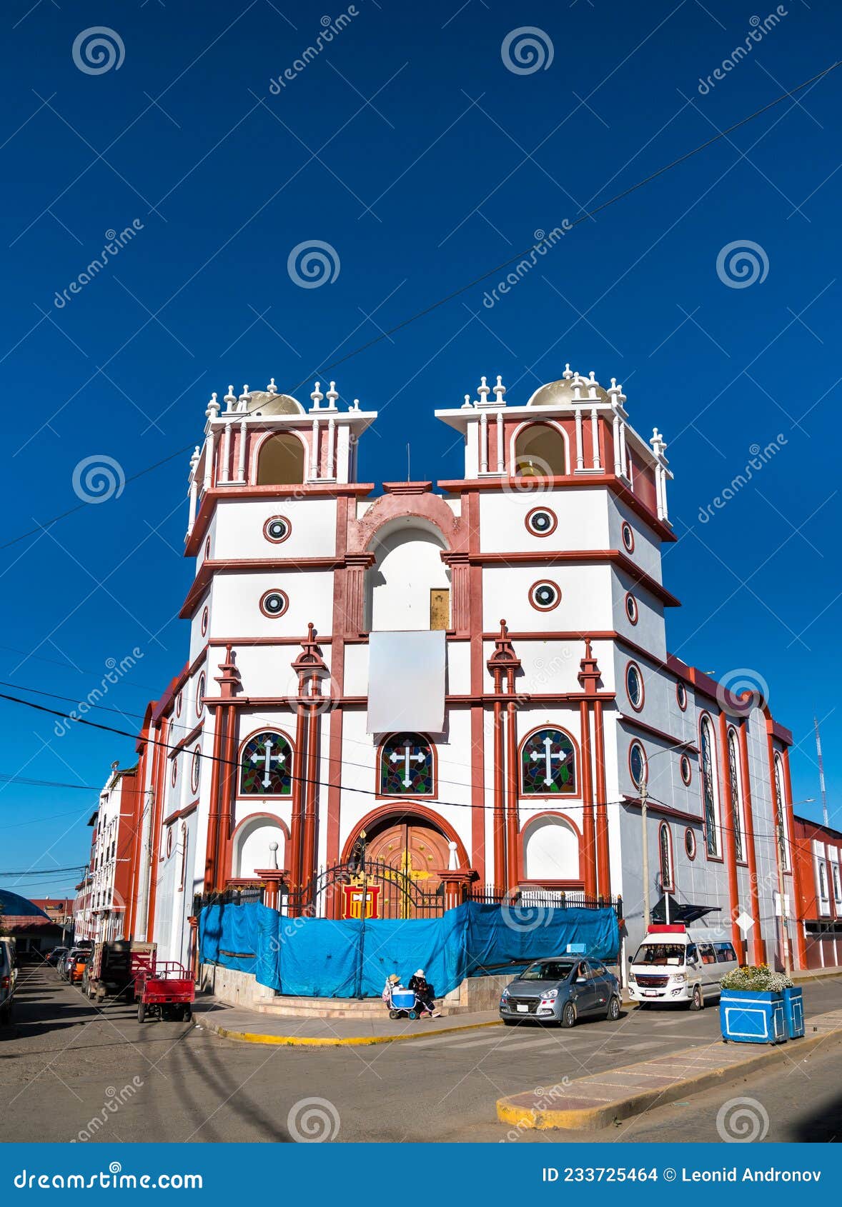 View of a Church in Puno, Peru Editorial Stock Image - Image of tower ...