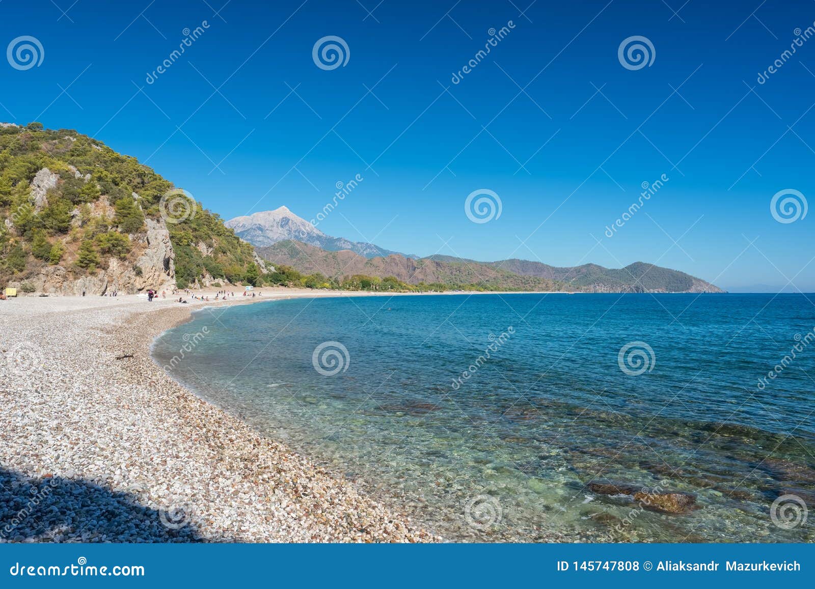 View of Cirali Olympos Beach in Turkey Stock Photo - Image of ancient ...
