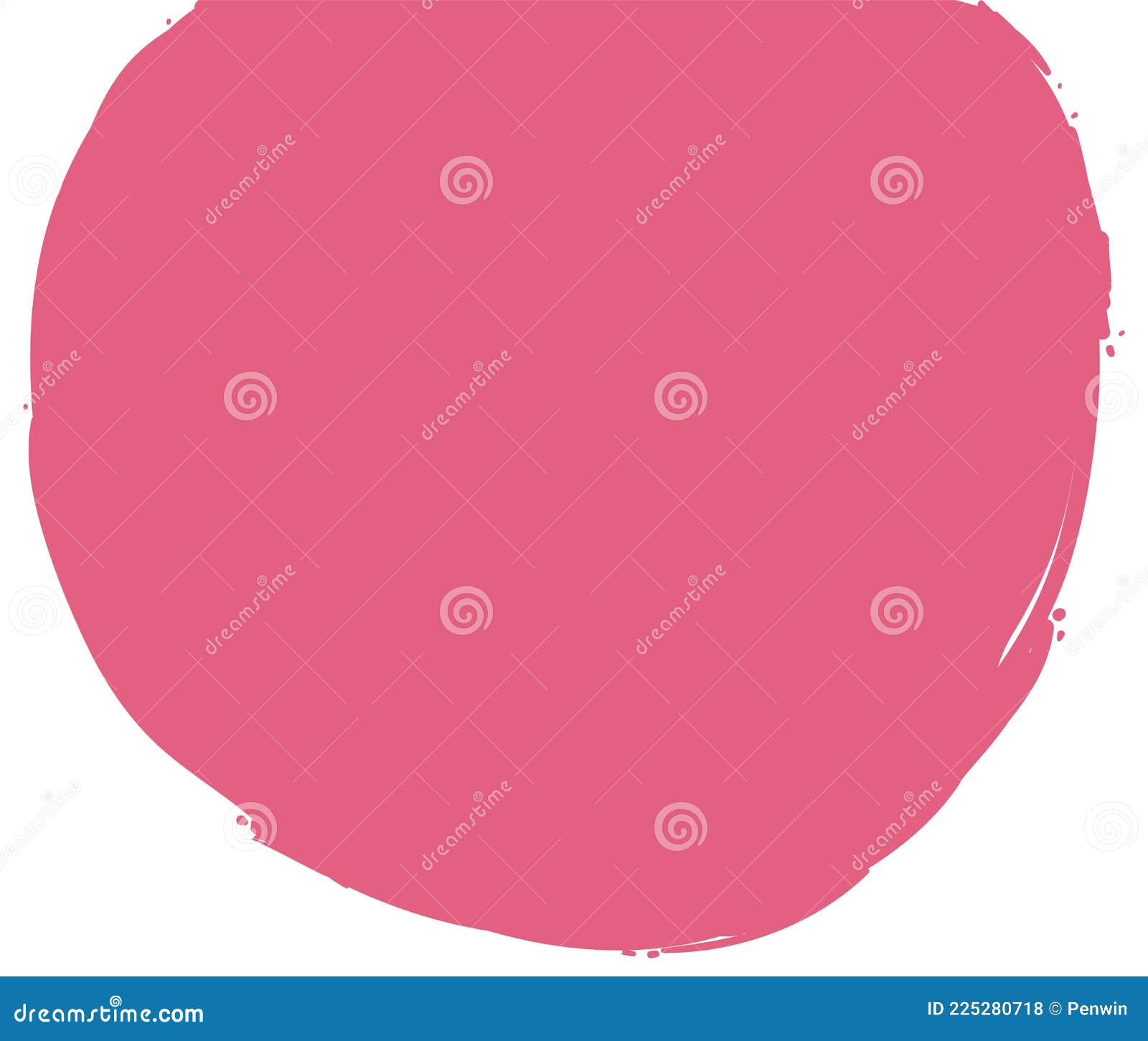 View of Circular Pink Paint Spot, Vector Illustration Stock Vector ...