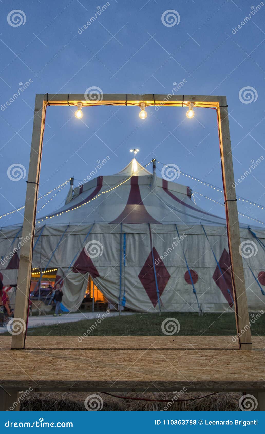 Circus Tent Framed in a Frame Stock Photo - Image of circus, carnival ...