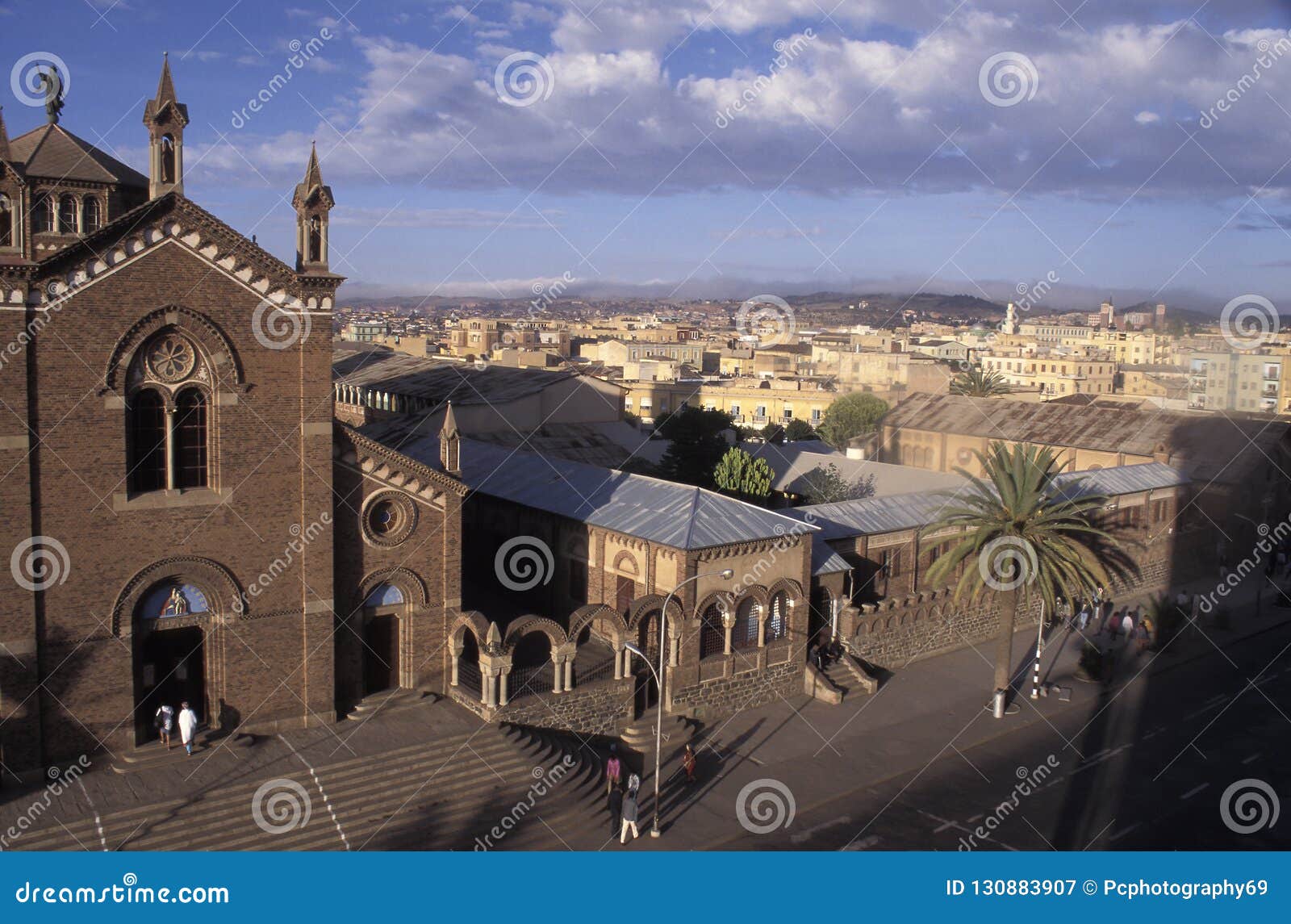 View of Asmara, Eritrea editorial photography. Image of religion ...