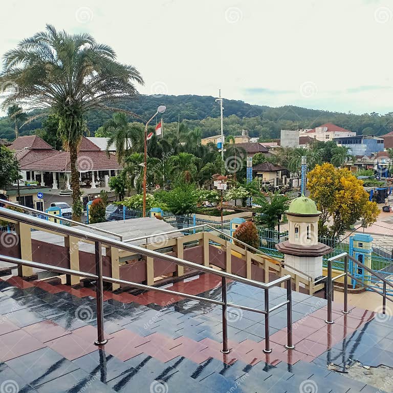 View of the City of Banjar, West Java, As Seen from the Banjar Raya ...