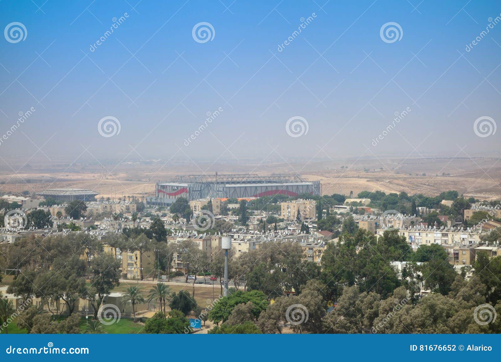 View of the City of Beer Sheva Editorial Photography - Image of city ...