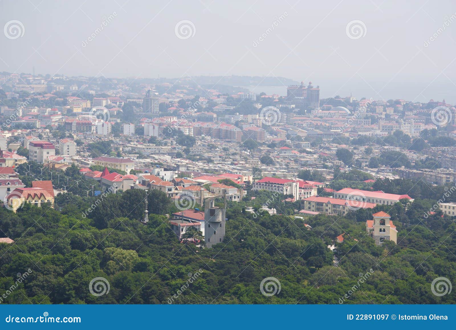 View of the city Beidaihe stock image. Image of east - 22891097