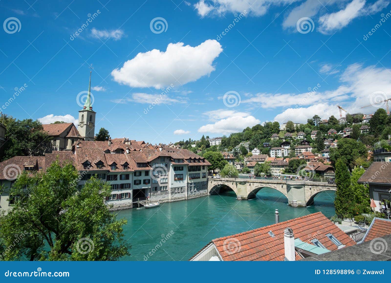 View of the city Bern stock photo. Image of famous, house - 128598896