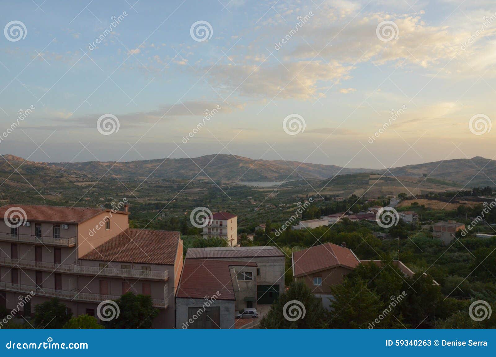 View of the City of Bivona, Sicily Stock Image - Image of clothes ...