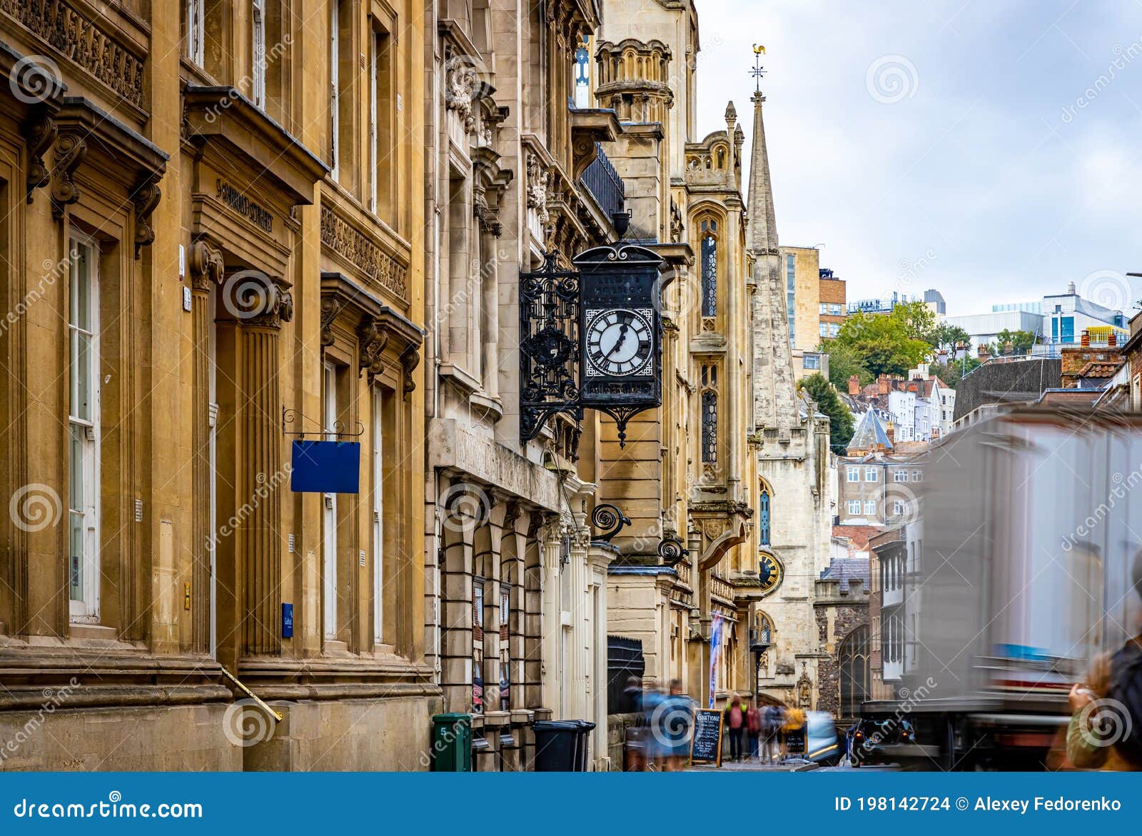 View of City Center in Bristol Editorial Stock Image - Image of clifton ...