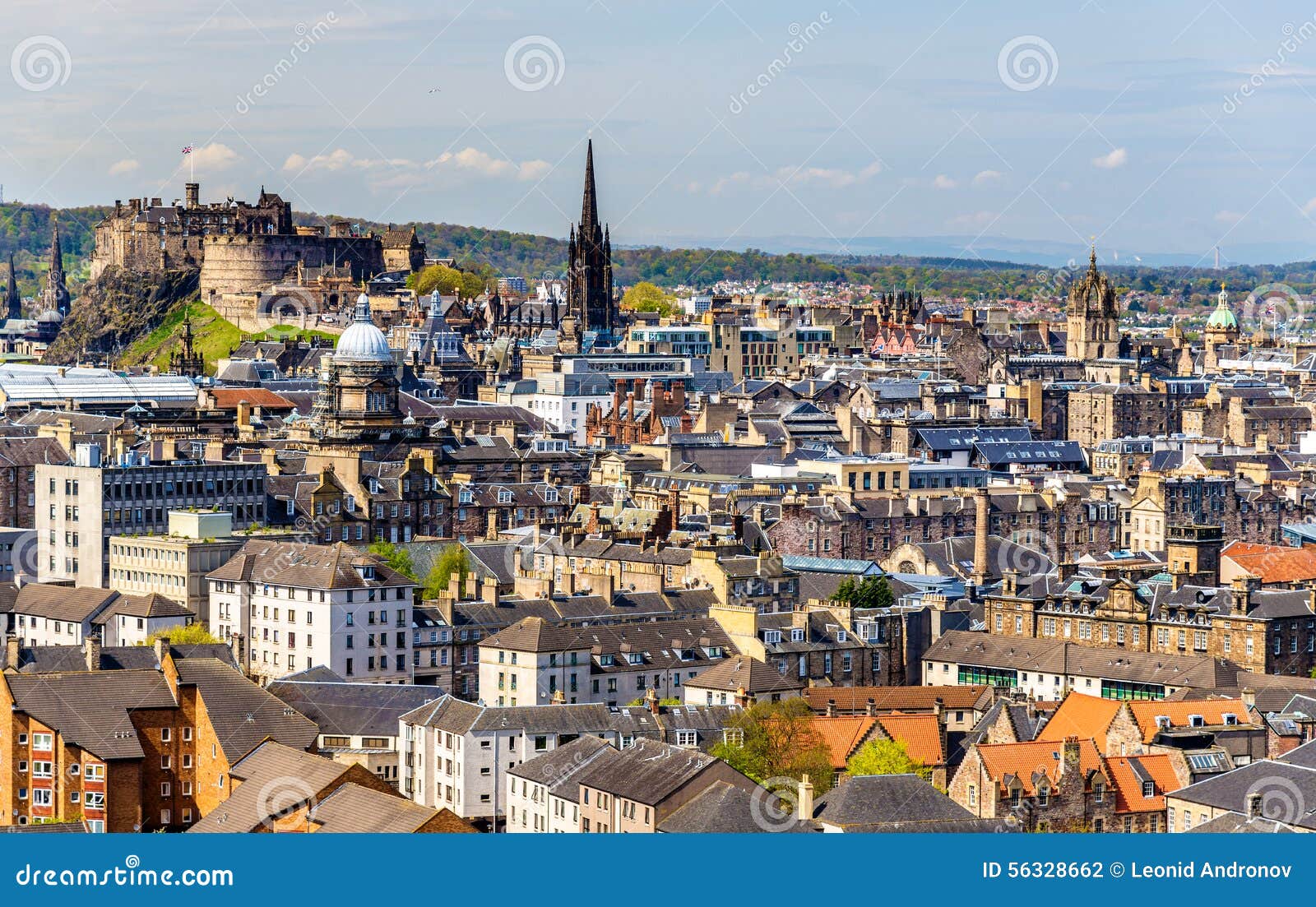 View of the City Centre of Edinburgh Stock Photo - Image of destination ...