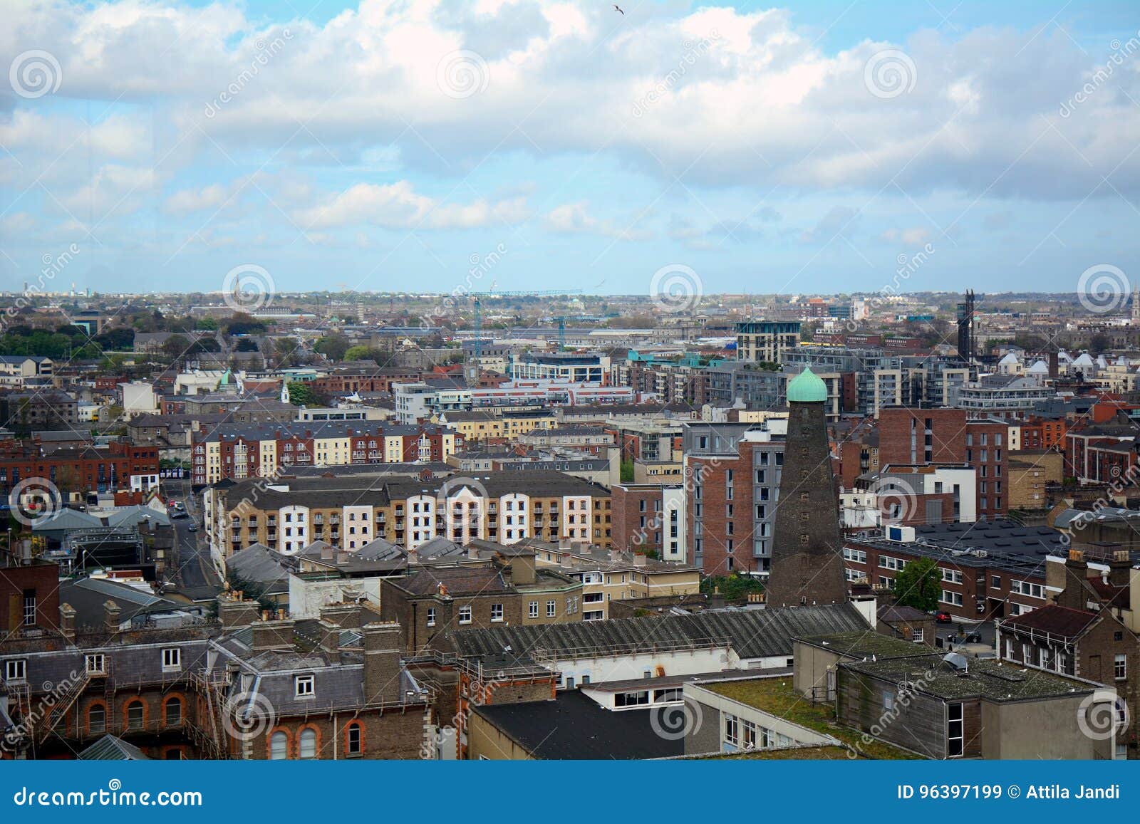 View of the City, Dublin, Ireland Editorial Stock Image - Image of brit ...