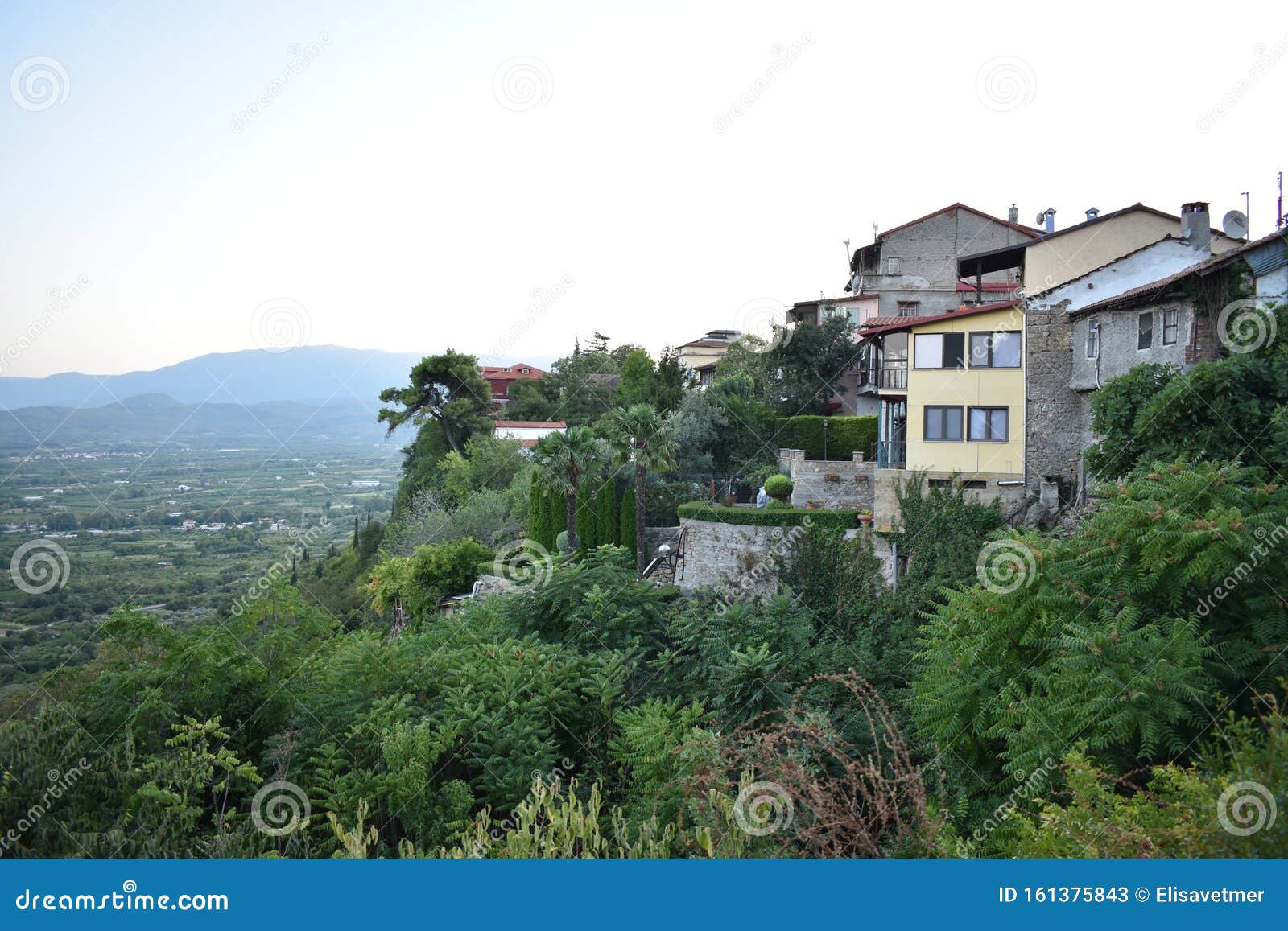 View from the City of Edessa Stock Image - Image of dull, mountain ...