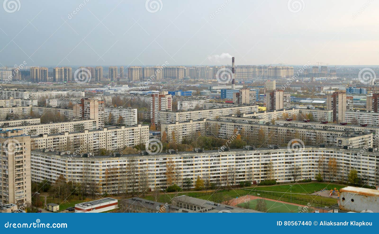 View of the City from a Height. Stock Photo - Image of height, horizon ...