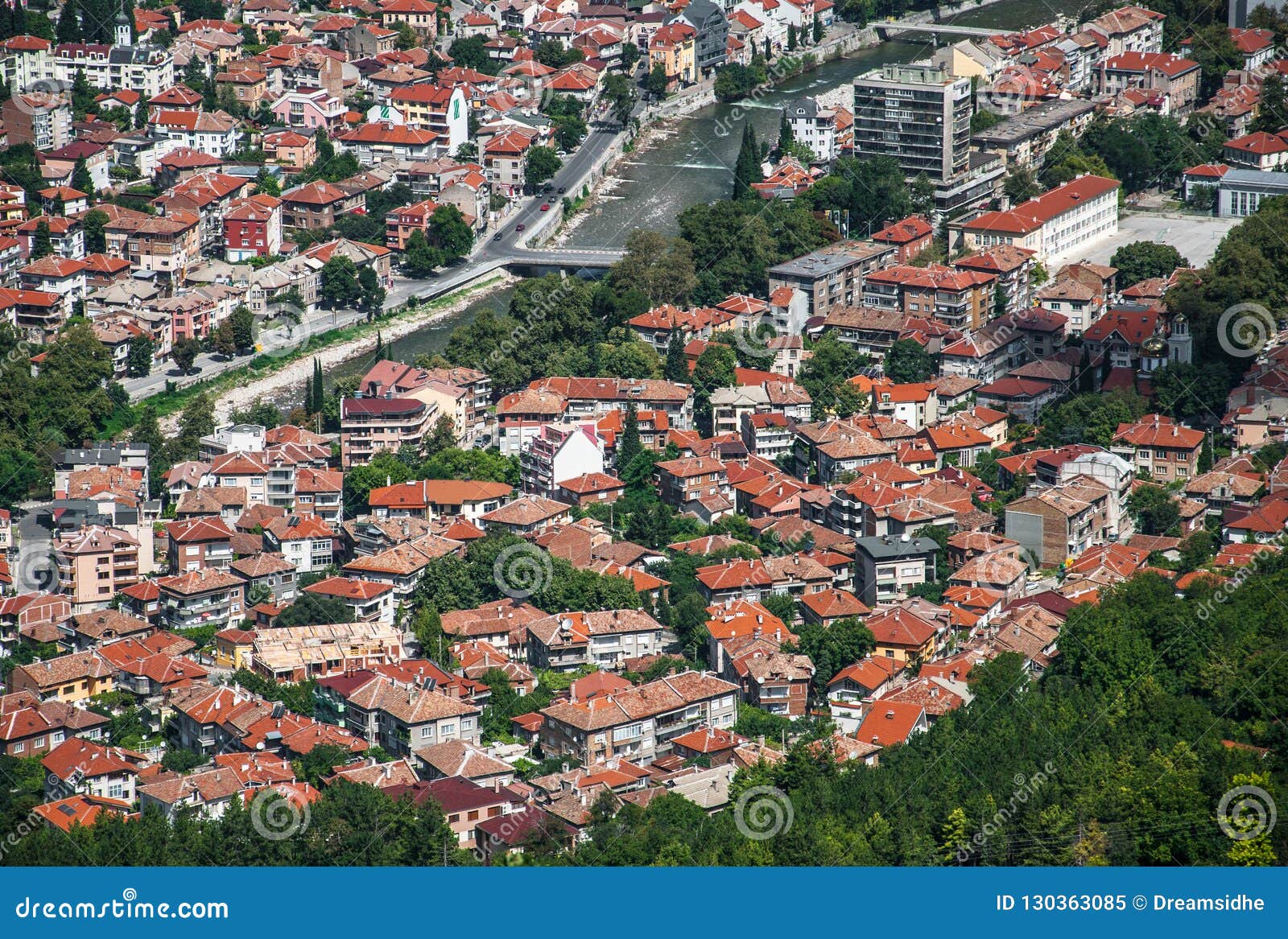 View of the City from a Height Stock Image - Image of landscape ...