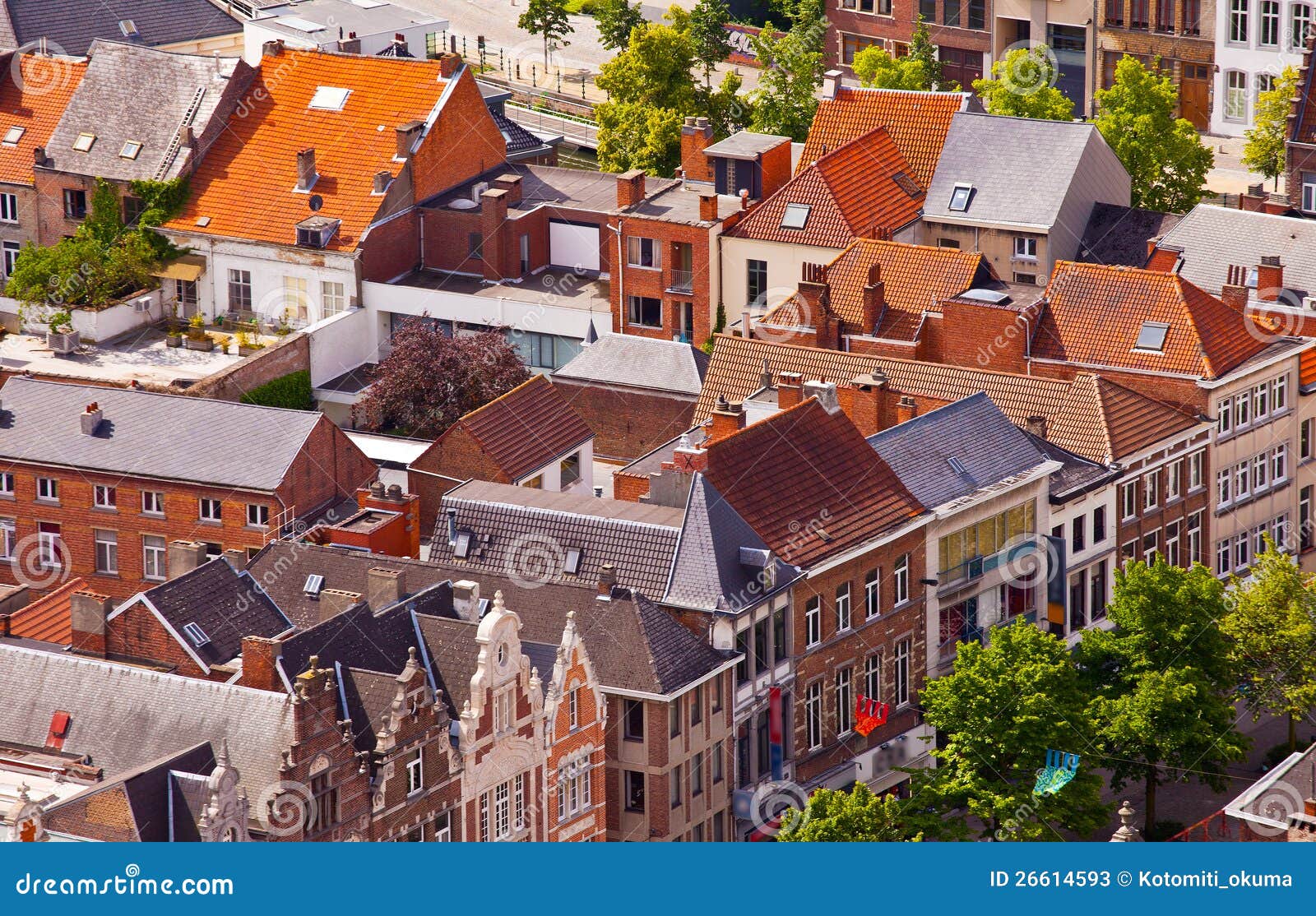 View of the City of Malines (Mechelen) Stock Image - Image of landscape ...