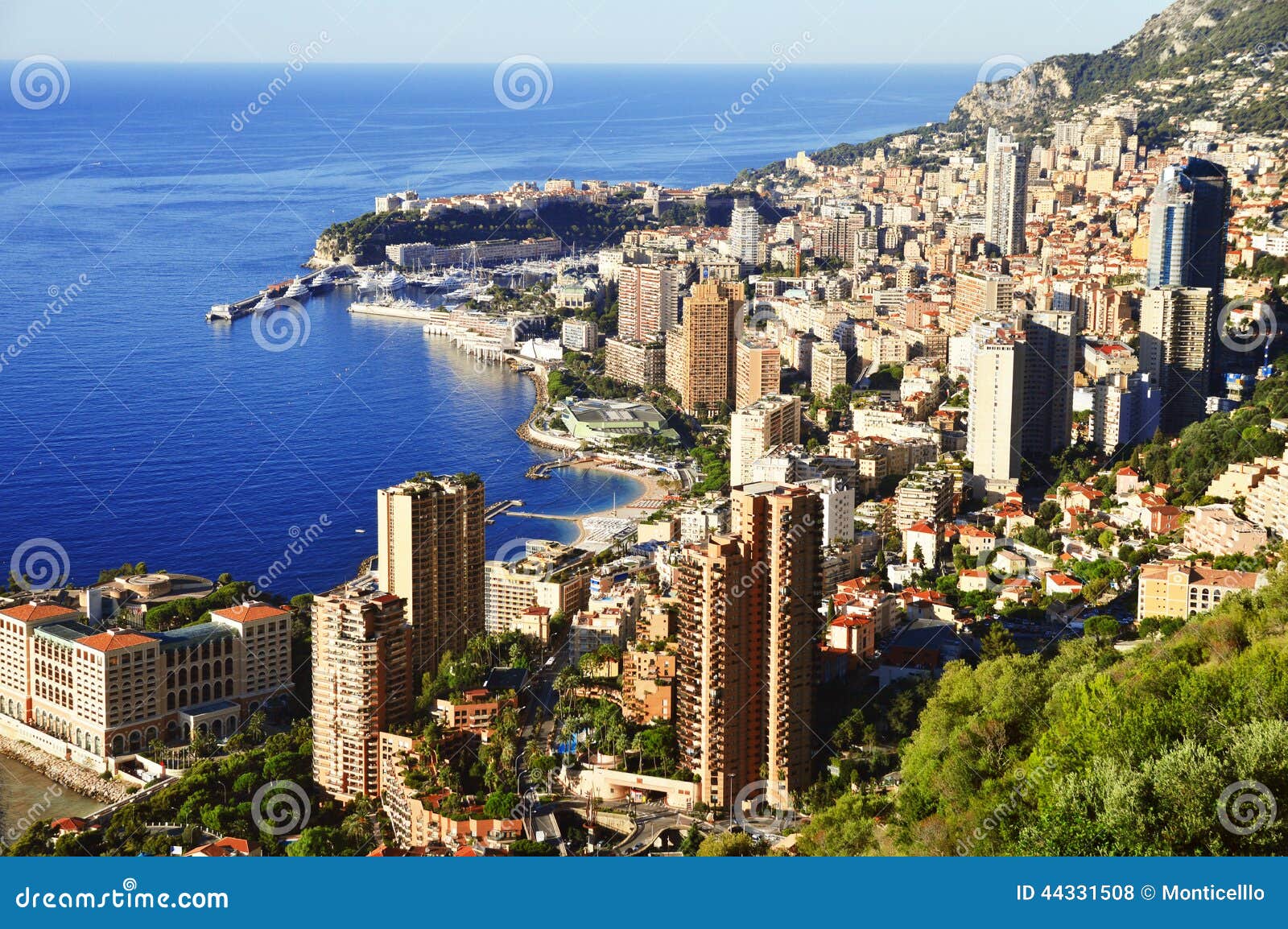View of the City of Monaco. French Riviera Stock Photo - Image of ...