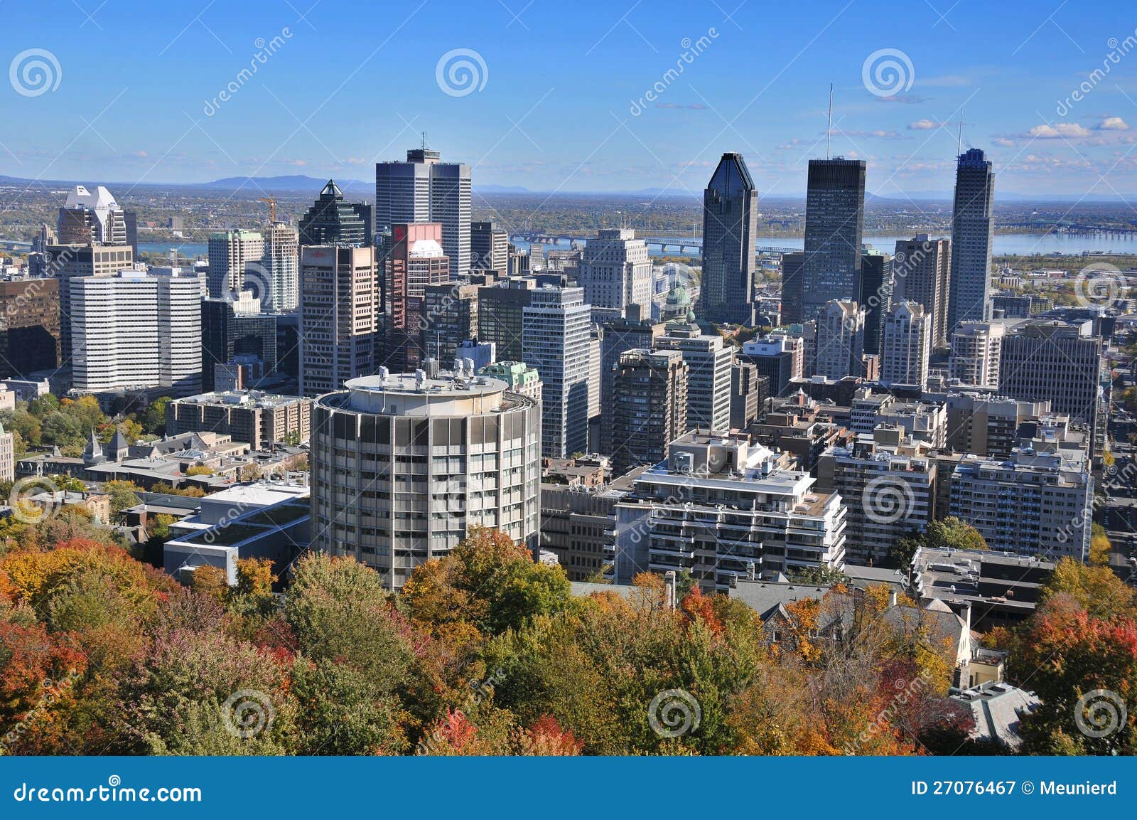The View of the City of Montreal Stock Image - Image of lawrence ...